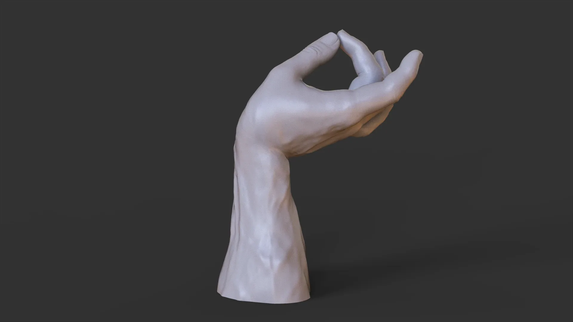 Male Hand Pose - Gesture - 27 - FlippedNormals