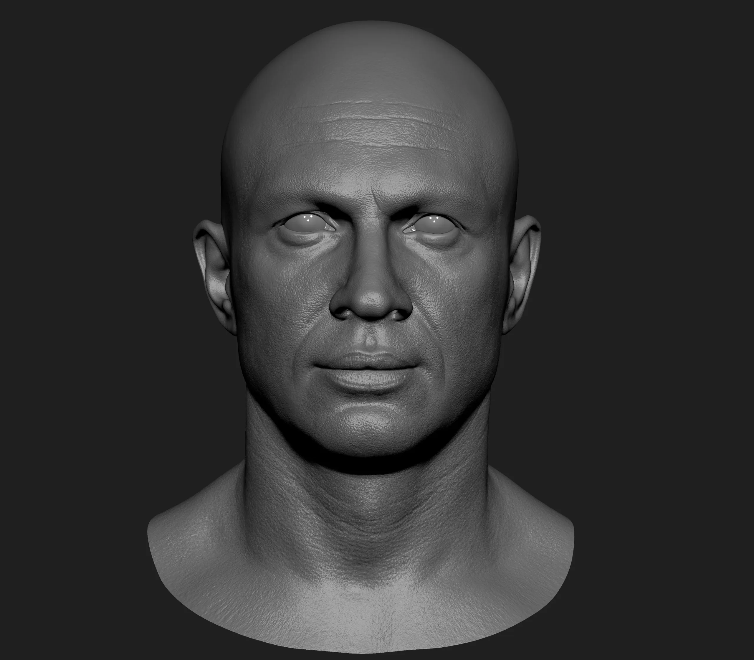 Tom Hardy likeness sculpt 3D model - FlippedNormals