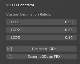 1-Click LOD Generator - FlippedNormals