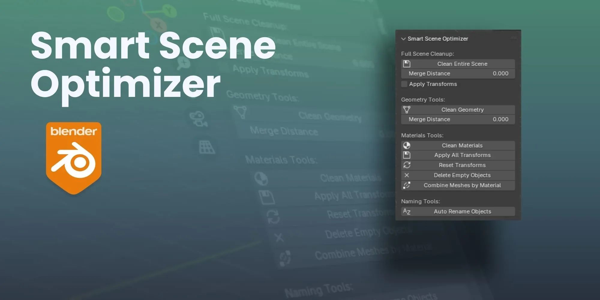Smart Scene Optimizer for Blender - FlippedNormals