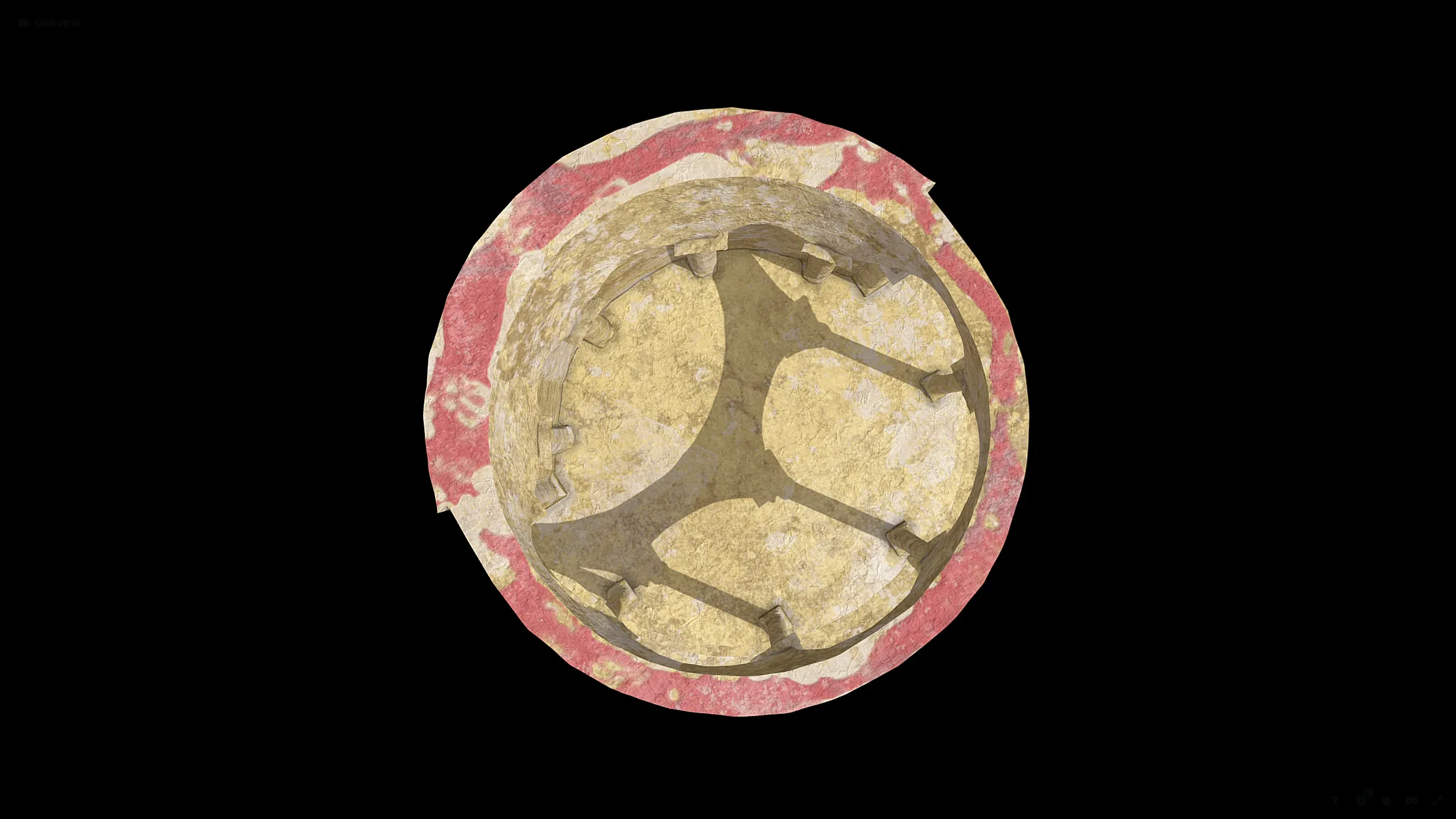 Old Monastery Column Segment - FlippedNormals