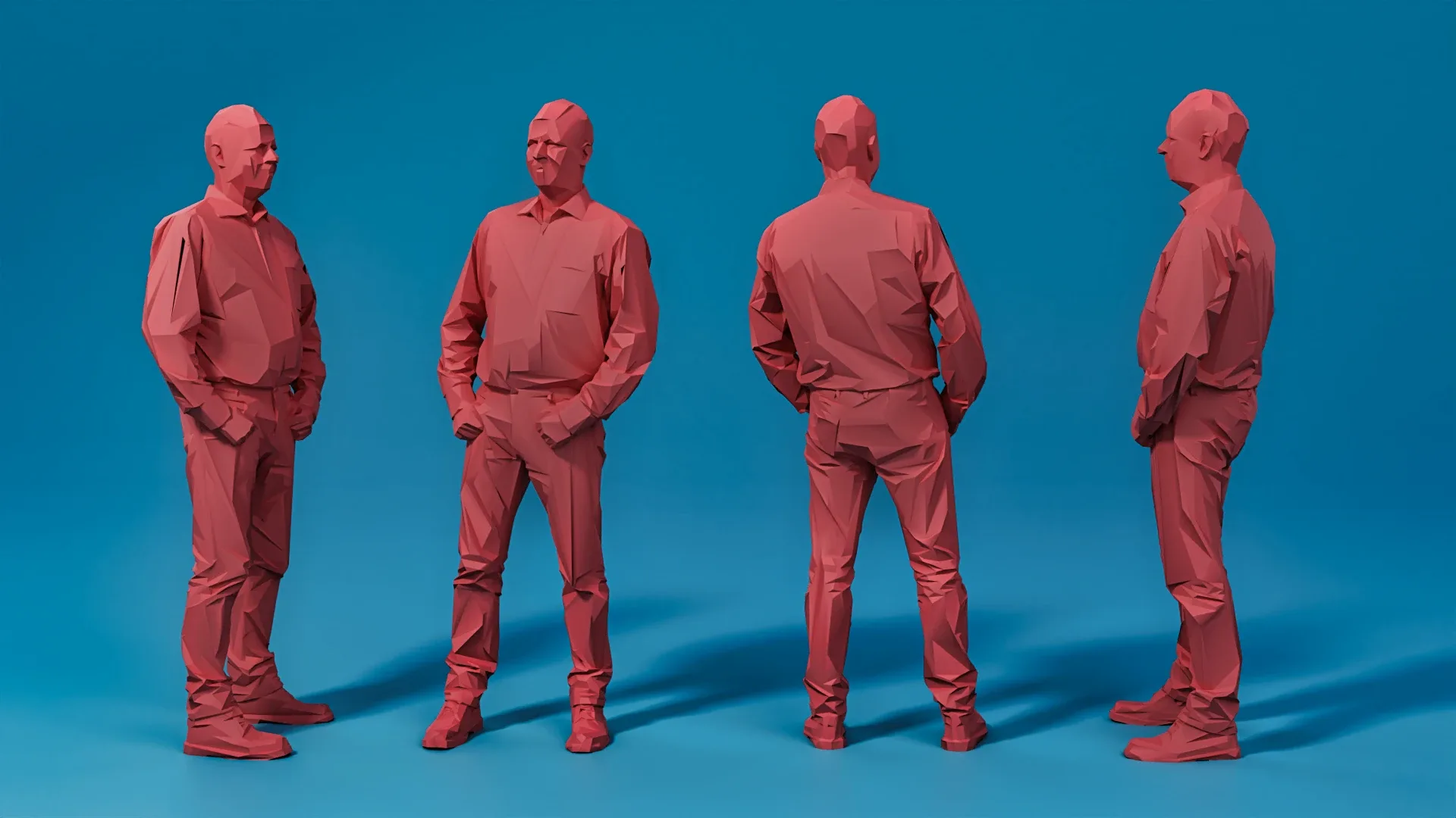 33x Low Poly Humans - Versatile - FlippedNormals