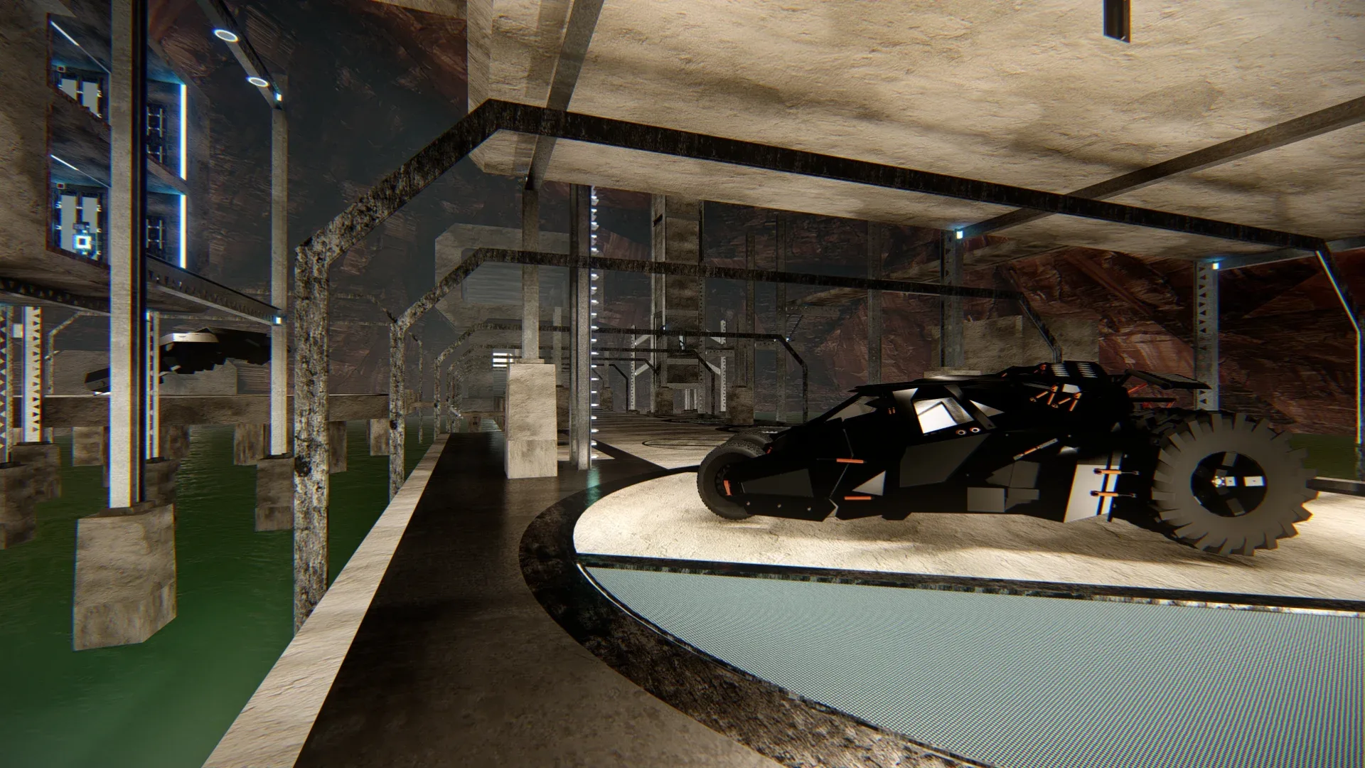 Batcave Superhero Underground Hideout - FlippedNormals