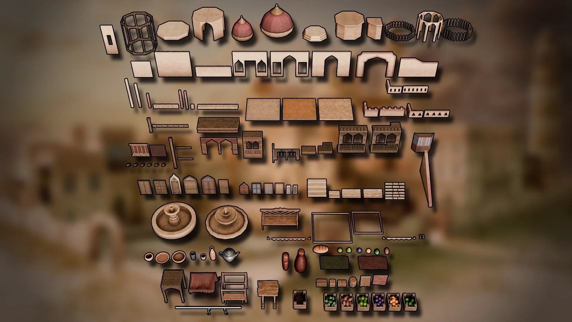 3DT Arabic Modular Asset Pack for - FlippedNormals