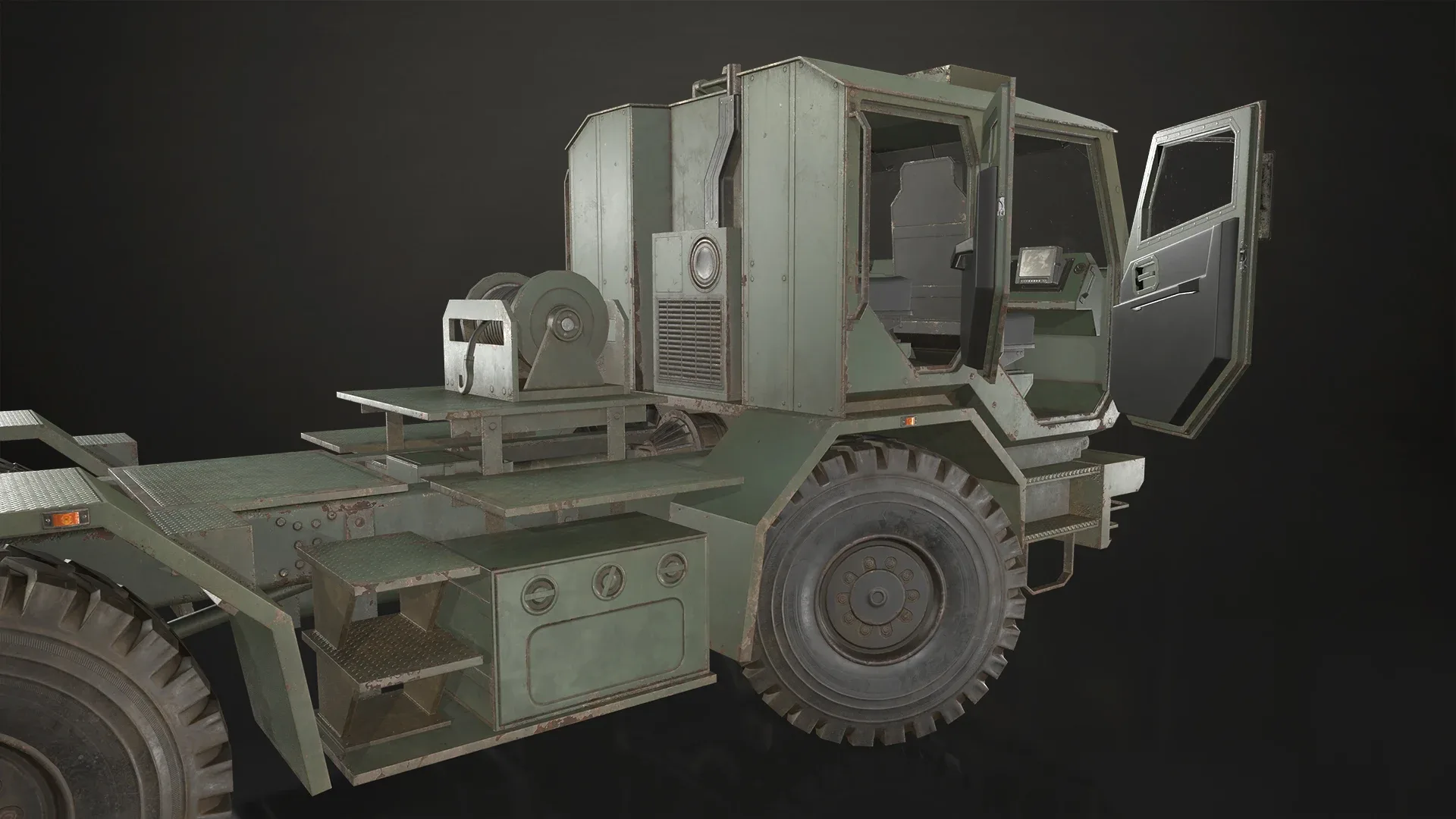 Military Truck V2 - Tractor - FlippedNormals