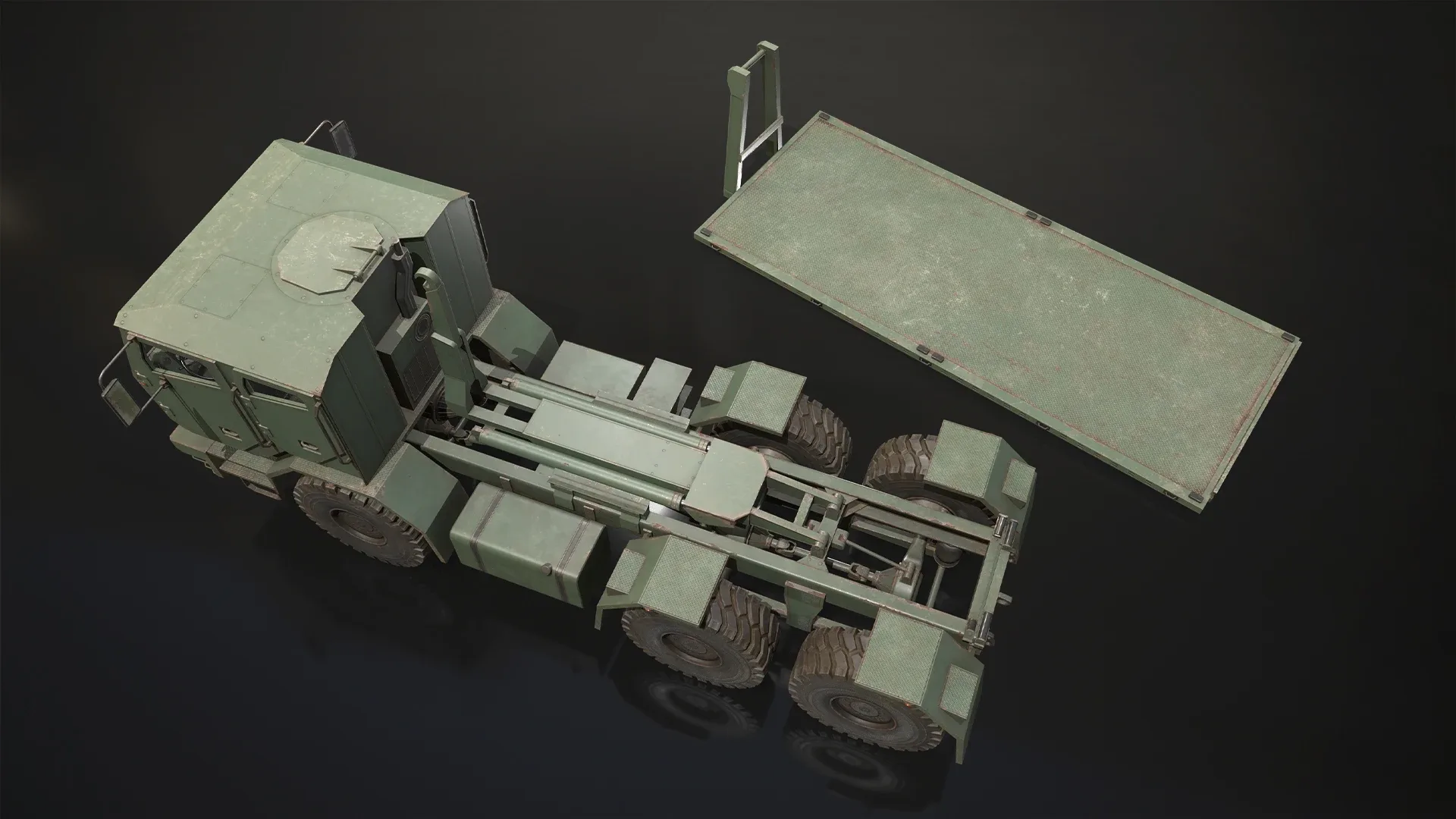 Military Truck V2 - Flatbed - FlippedNormals