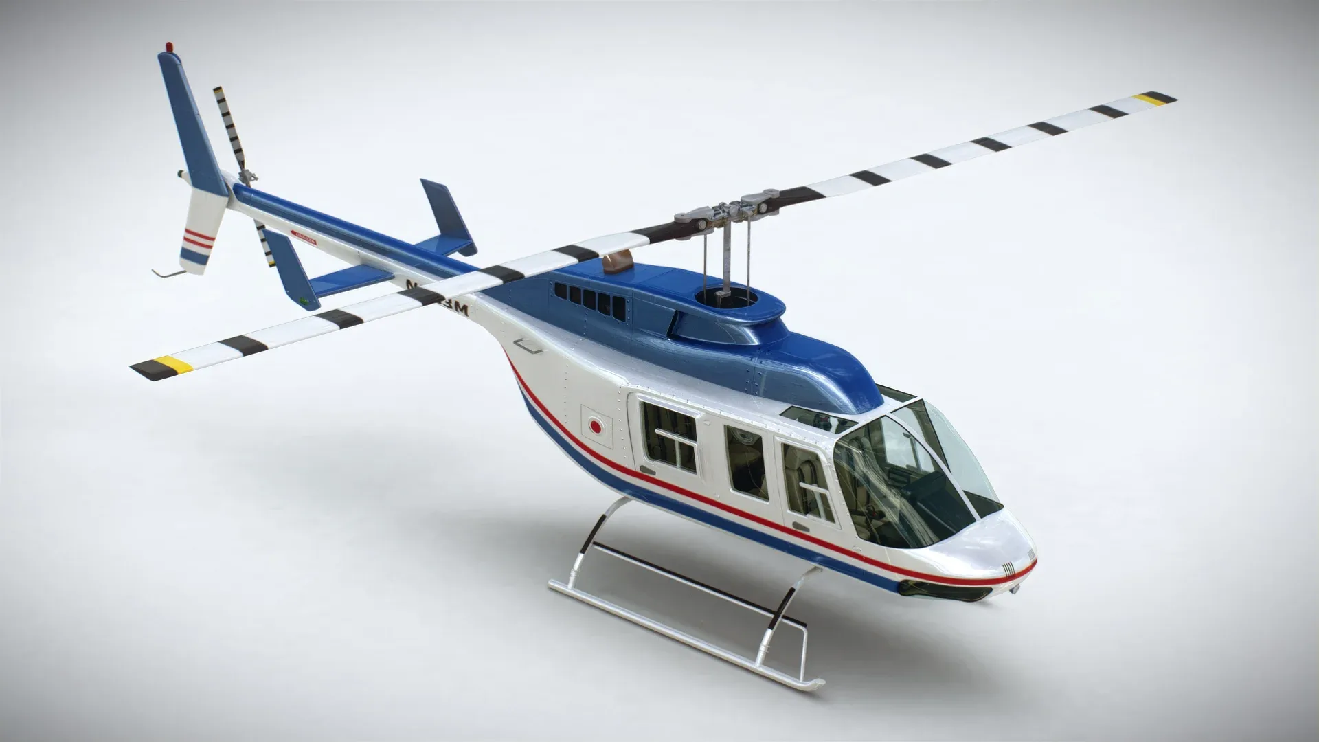 Helicopter Bell 206L ‘Commercial’ - FlippedNormals