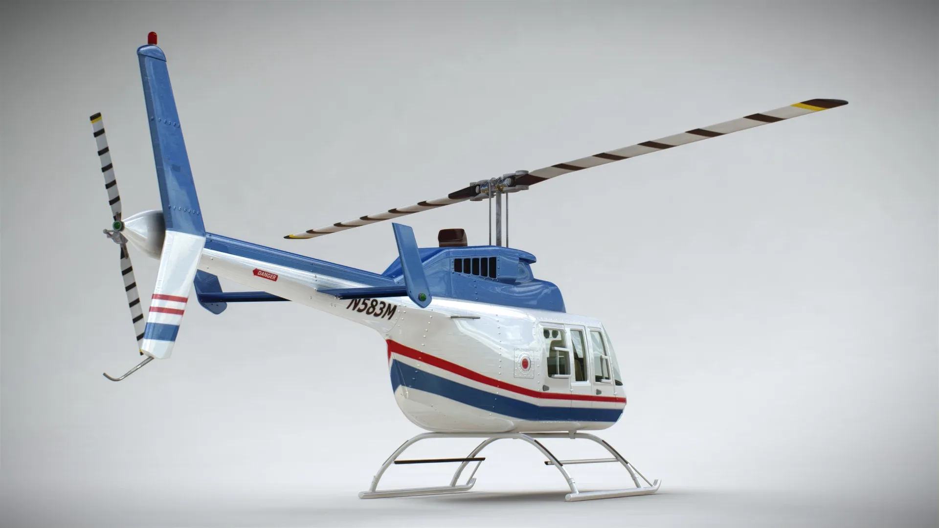 Helicopter Bell 206L ‘Commercial’ - FlippedNormals