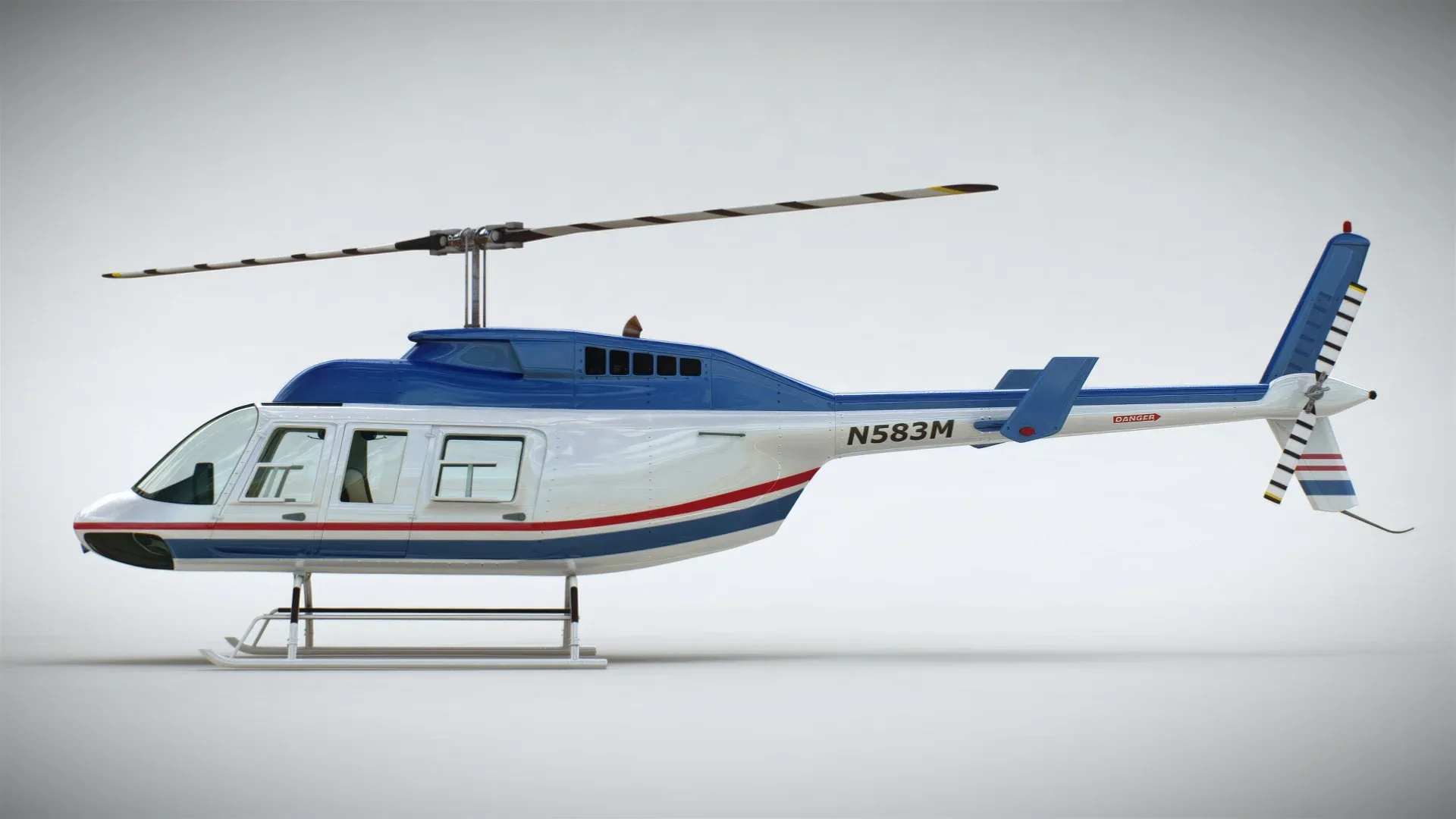 Helicopter Bell 206L ‘Commercial’ - FlippedNormals