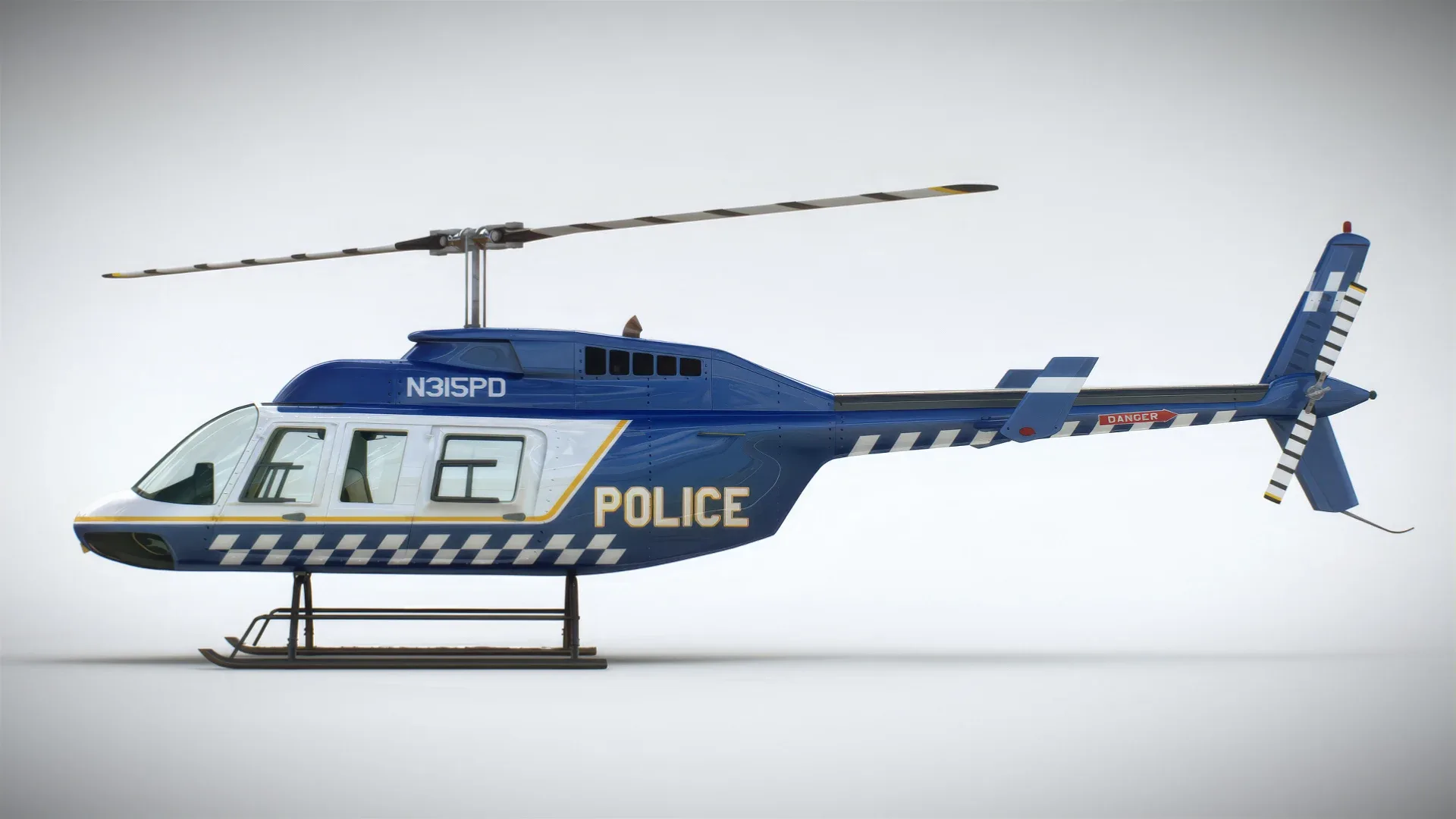 Helicopter Bell 206L ‘Police’ - FlippedNormals
