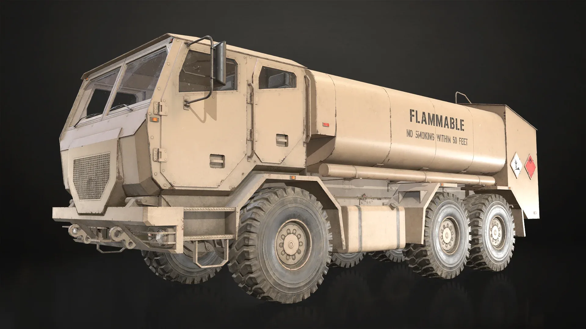 Military Truck V2 - Tanker - FlippedNormals