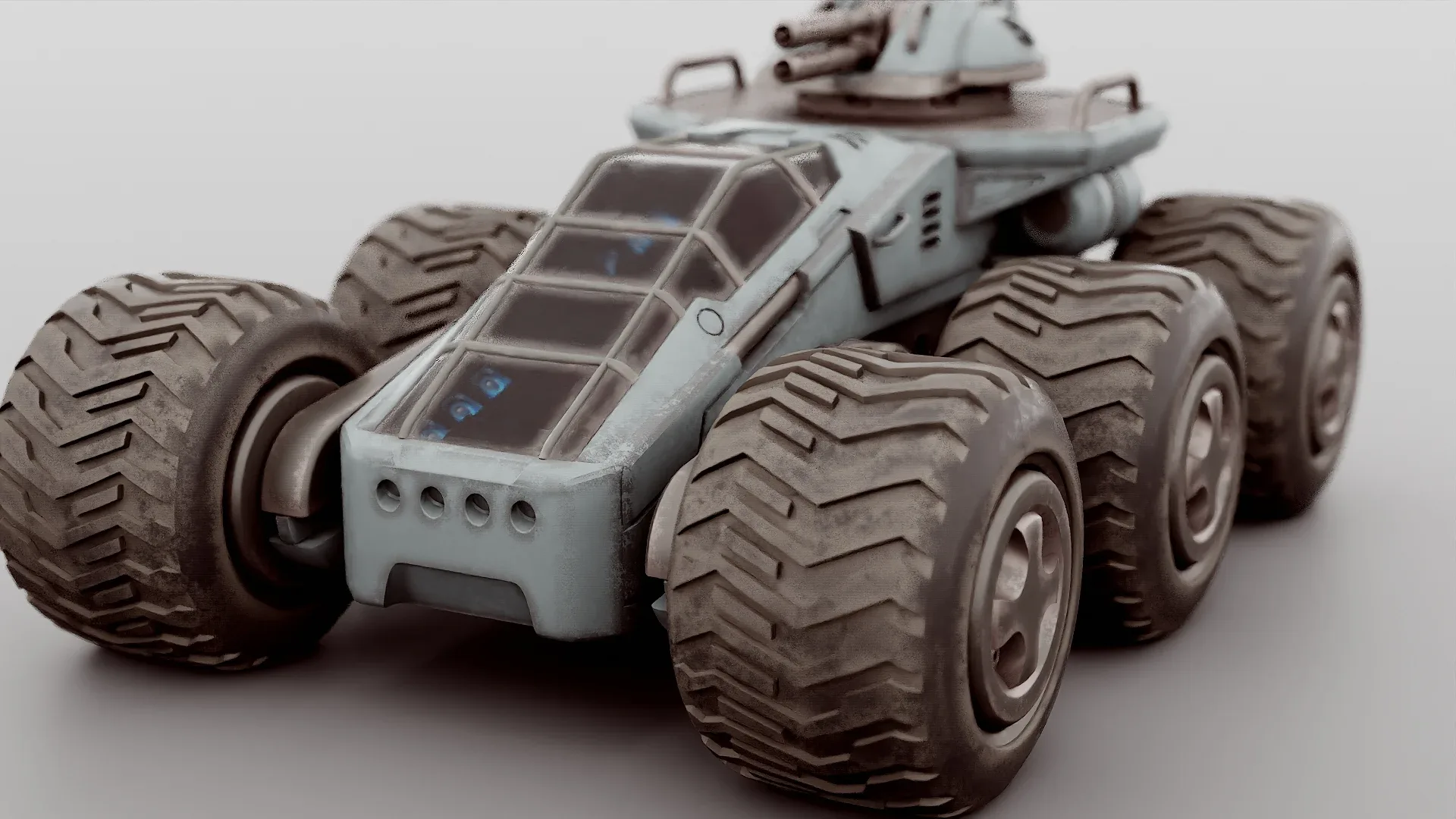 MILITARY VEHICLE M-100 (Rigged) - FlippedNormals