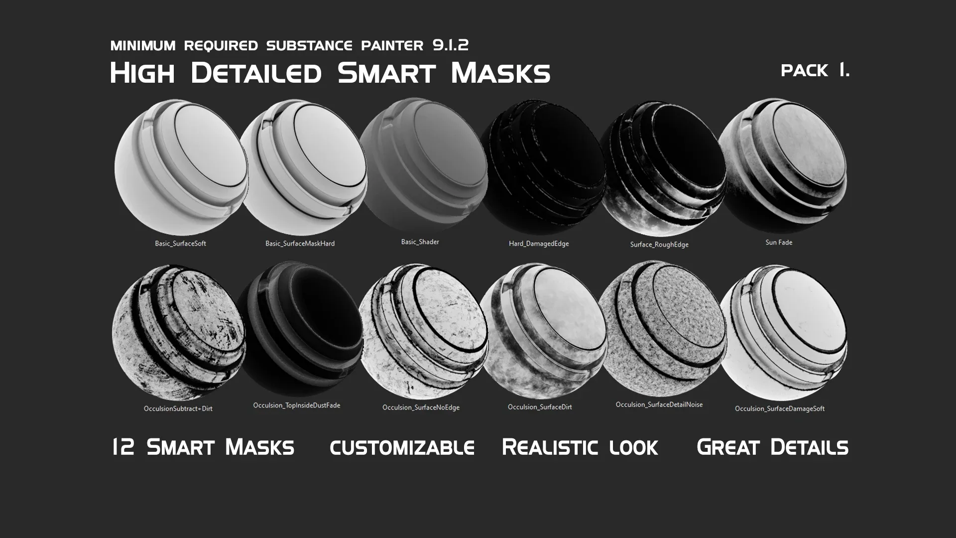 High Detail Smart Masks Pack 1 - FlippedNormals