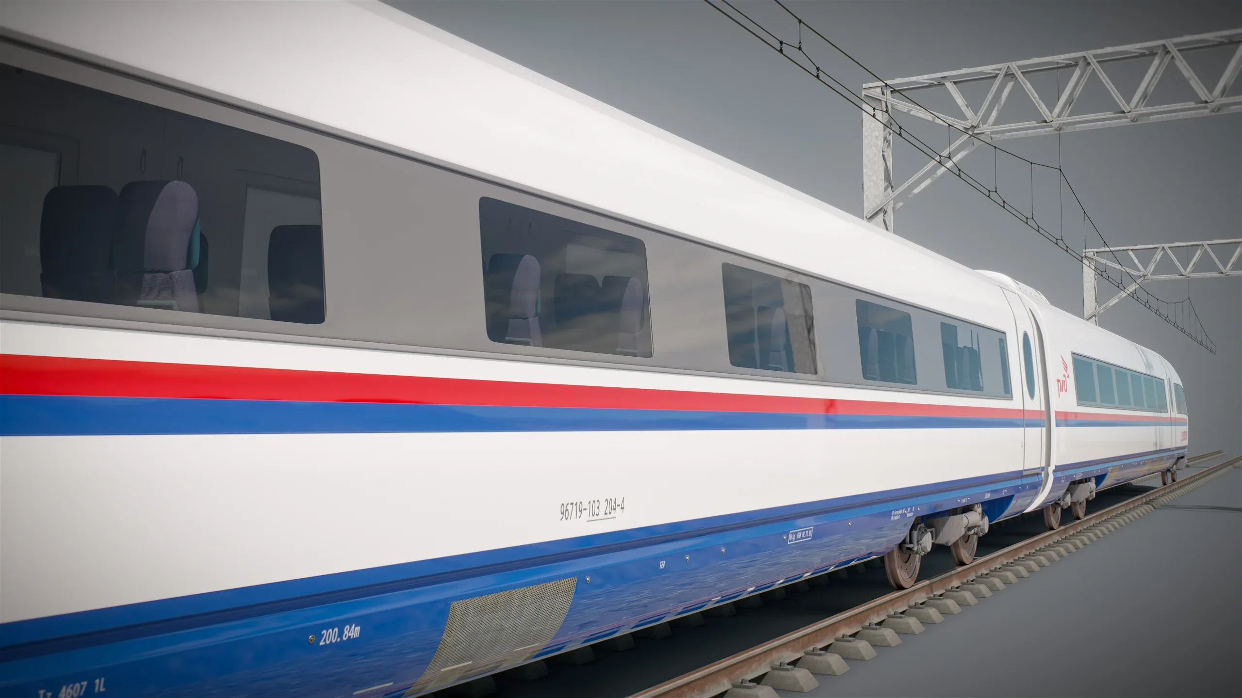 High Speed Train Velaro - Russian - FlippedNormals