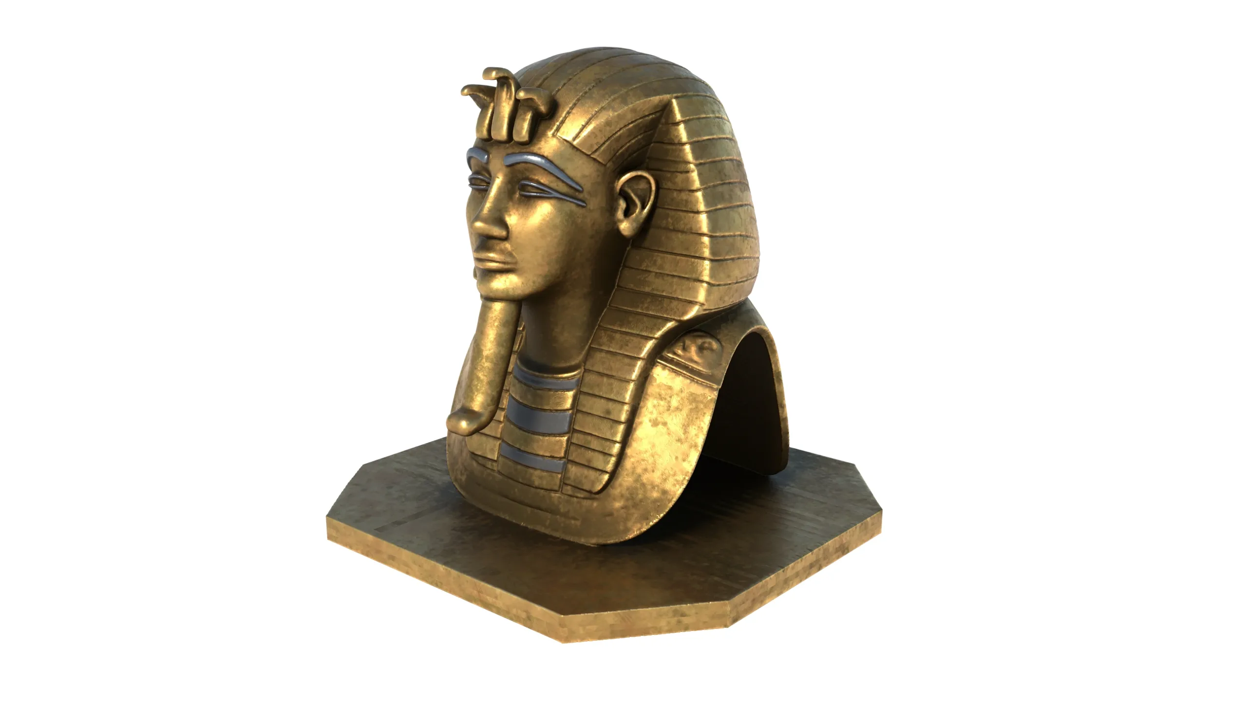 Tutankhamun bust - FlippedNormals