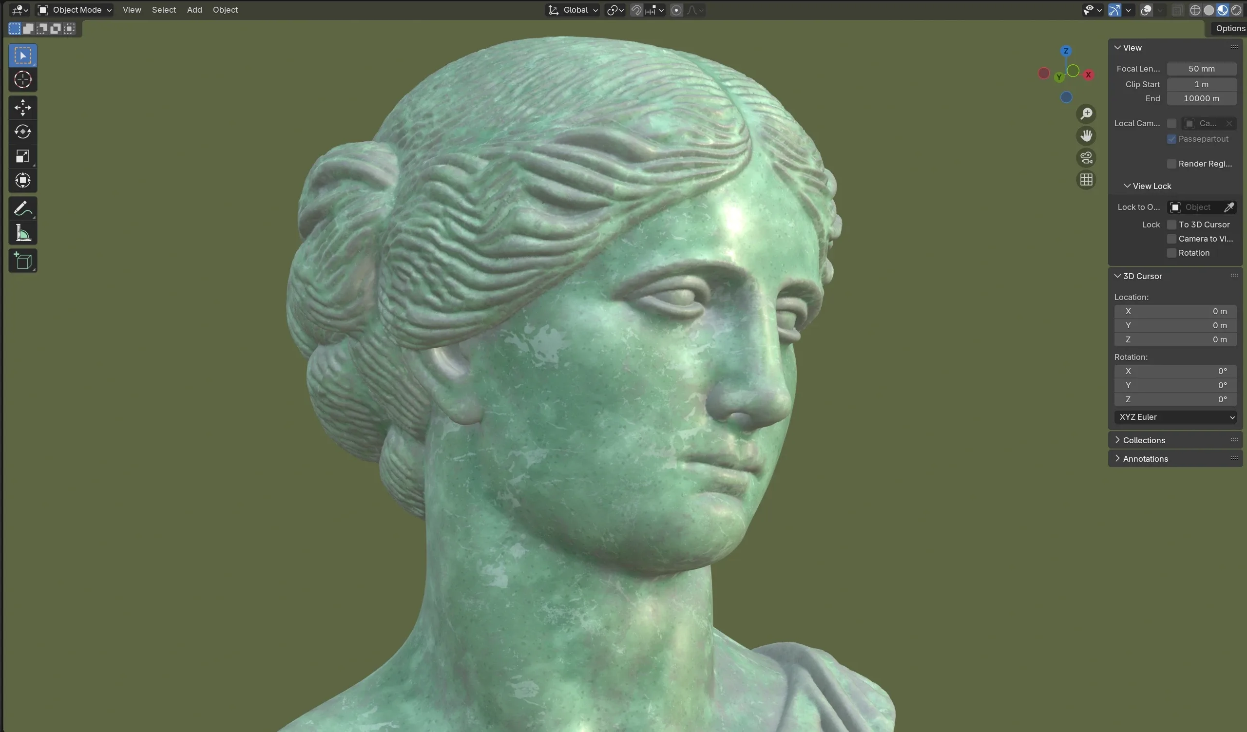 Venus god head bust - FlippedNormals