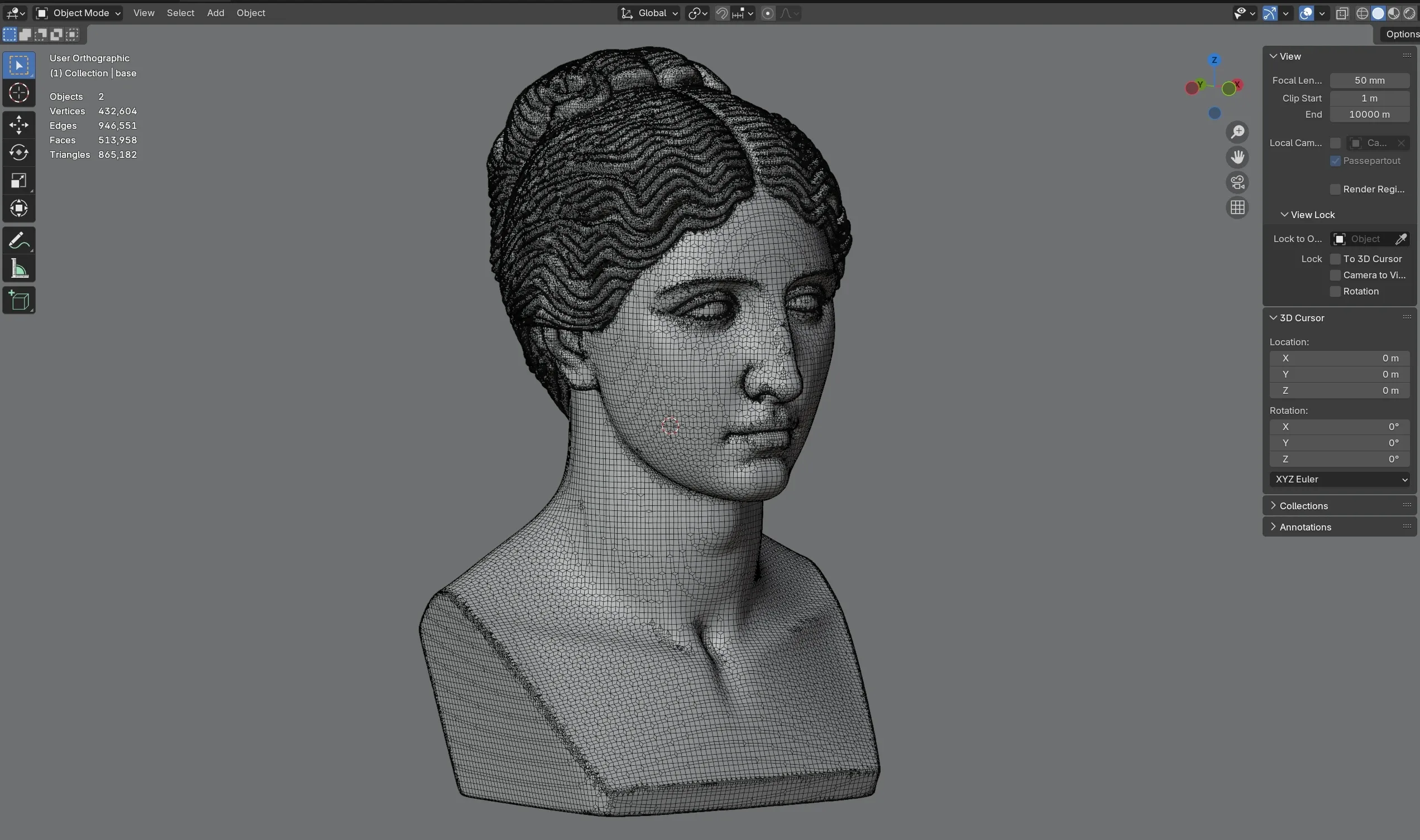 Venus head bust - FlippedNormals