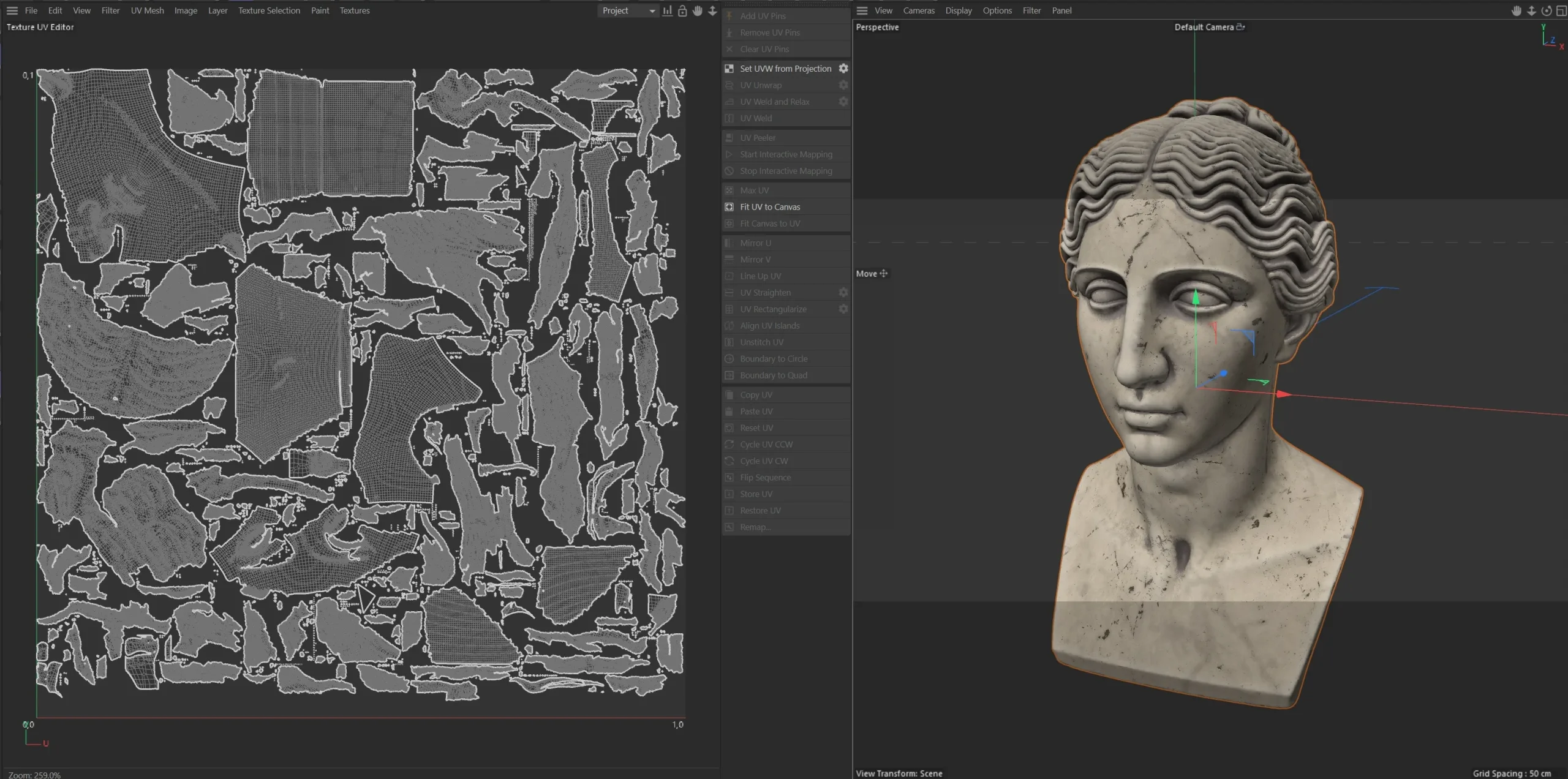 Venus head bust - FlippedNormals
