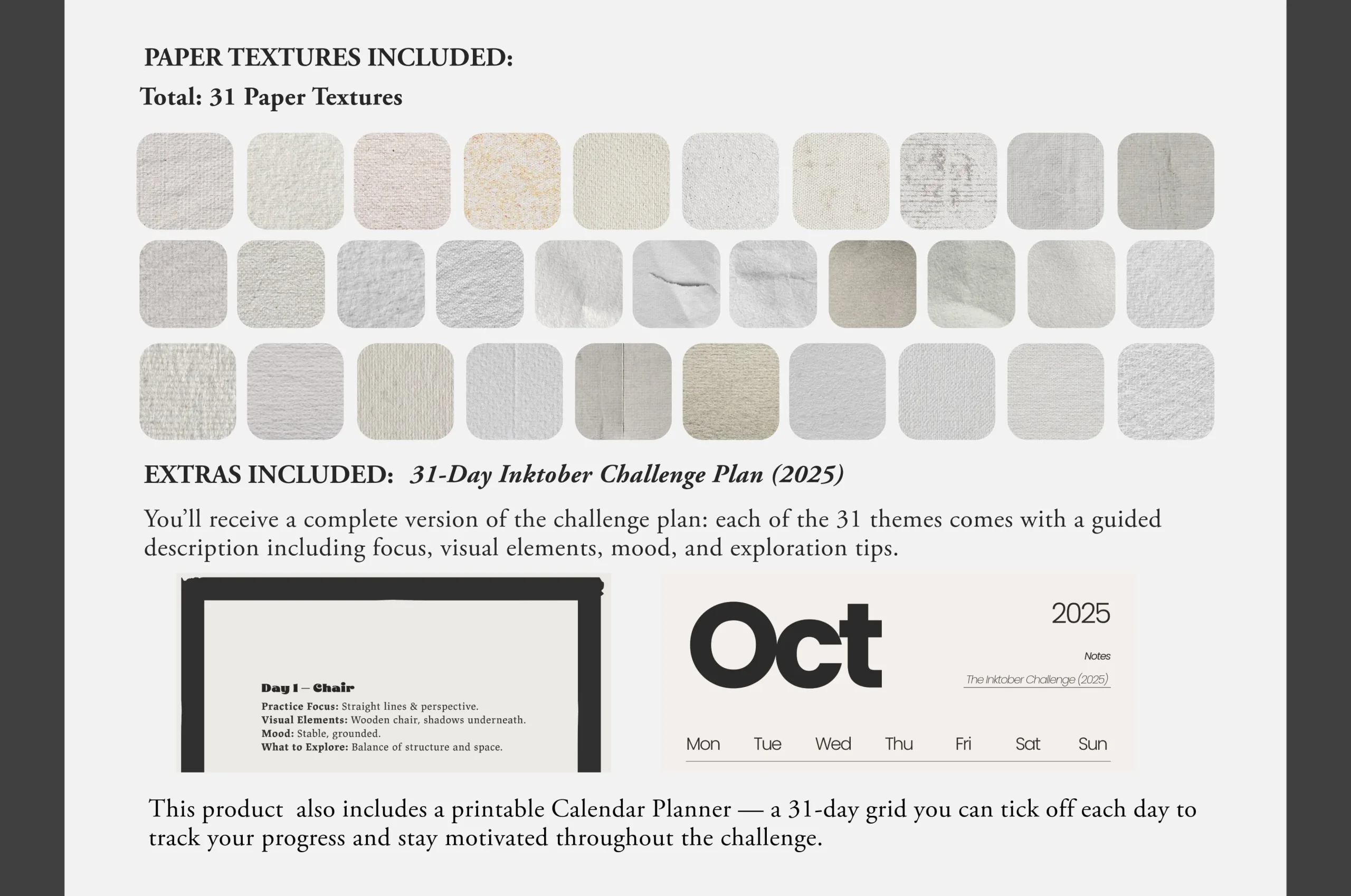 The Inktober Challenge (2025) Procreate - FlippedNormals