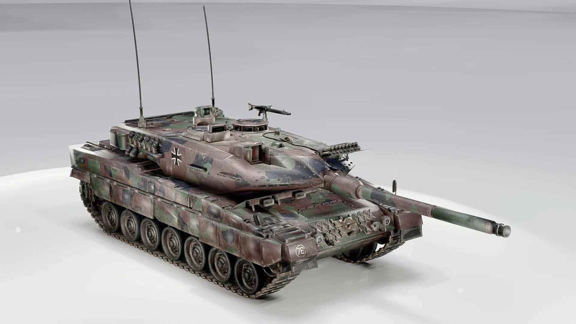 Leopard 2A7 Main Battle Tank German - FlippedNormals