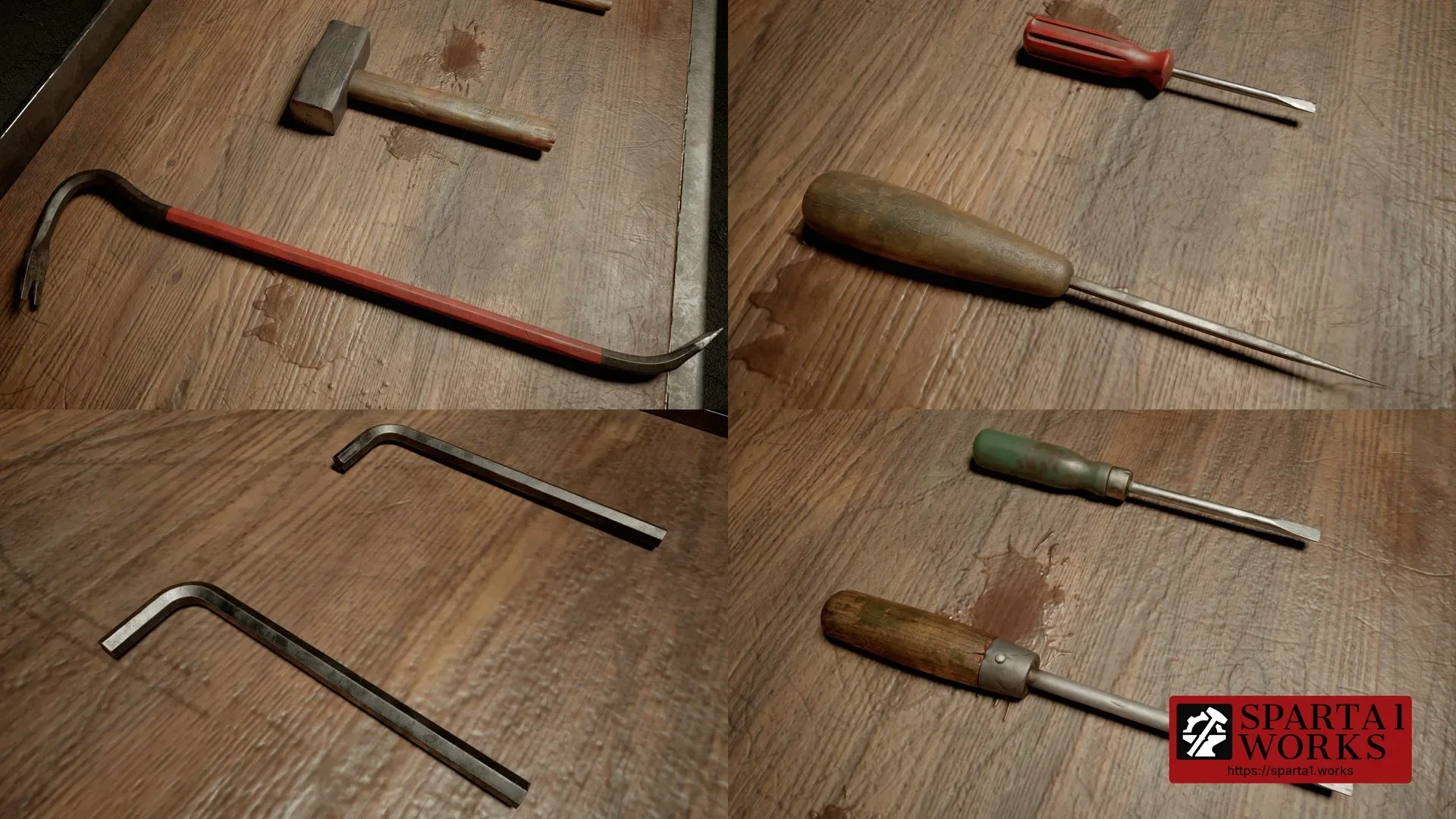 Old Toolbox - 33 tools asset pack - FlippedNormals