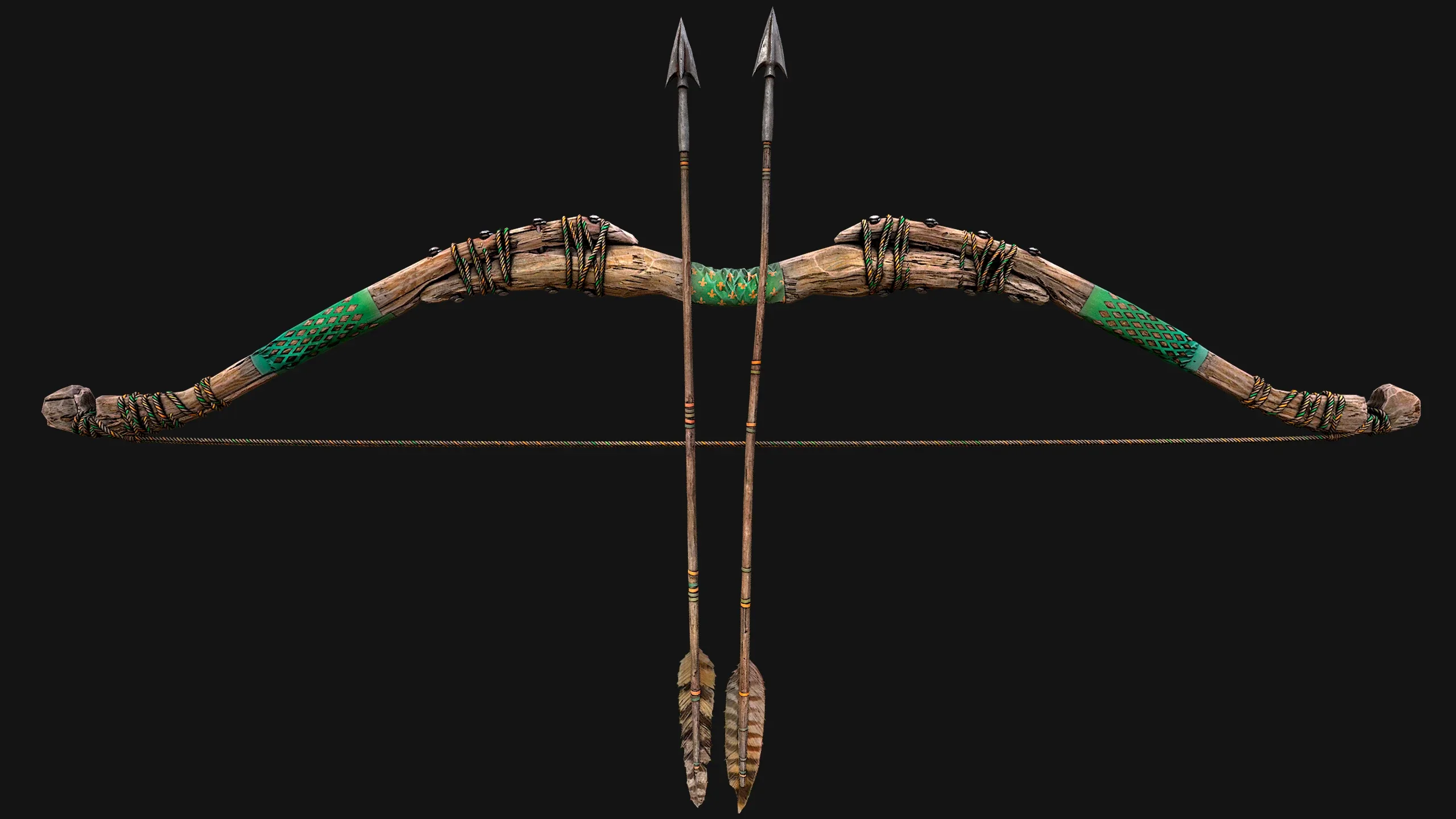 Medieval Wooden Bow Arms Archer - FlippedNormals