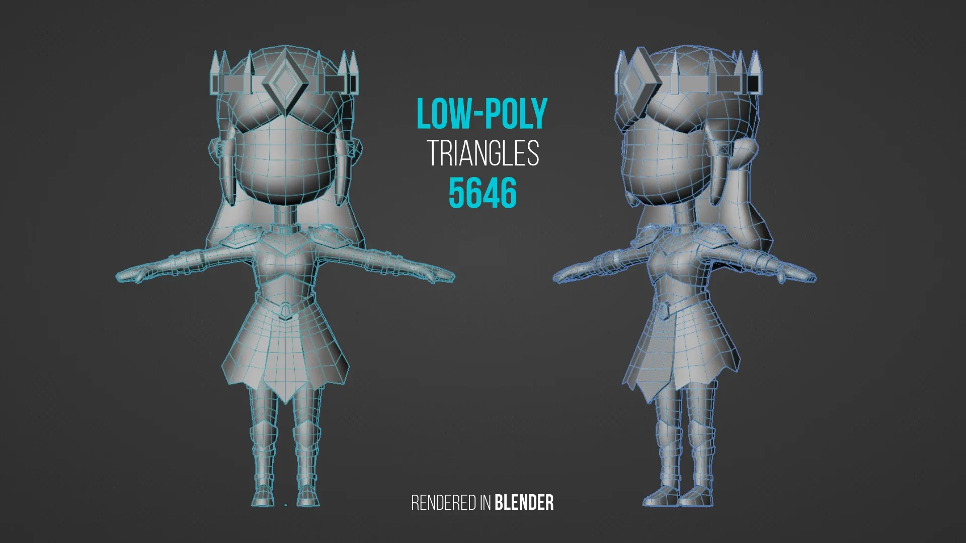 Cartoon Princess Stylized Stickman - FlippedNormals