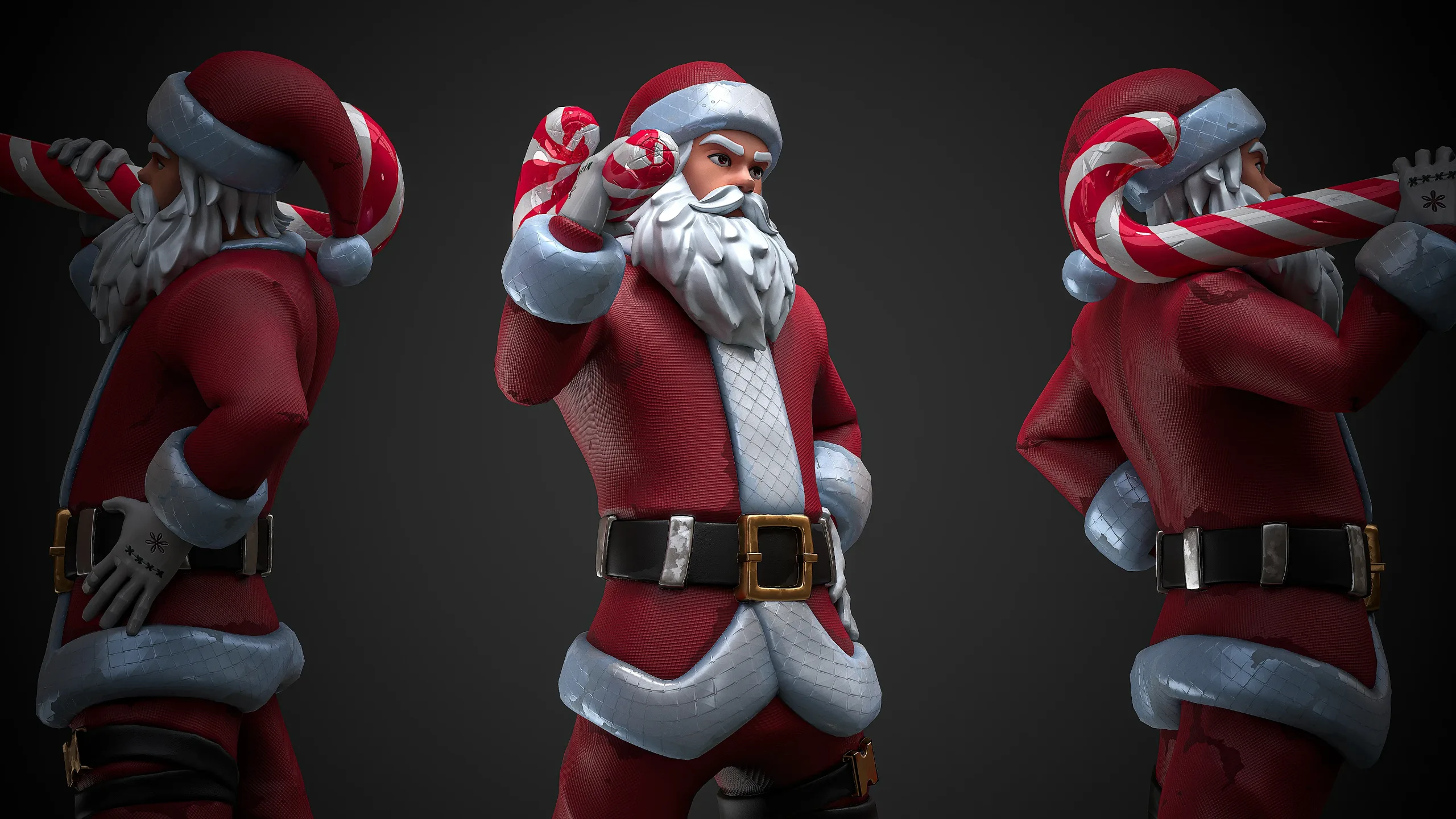 Stylized Santa UE4 UE5 Unity - FlippedNormals