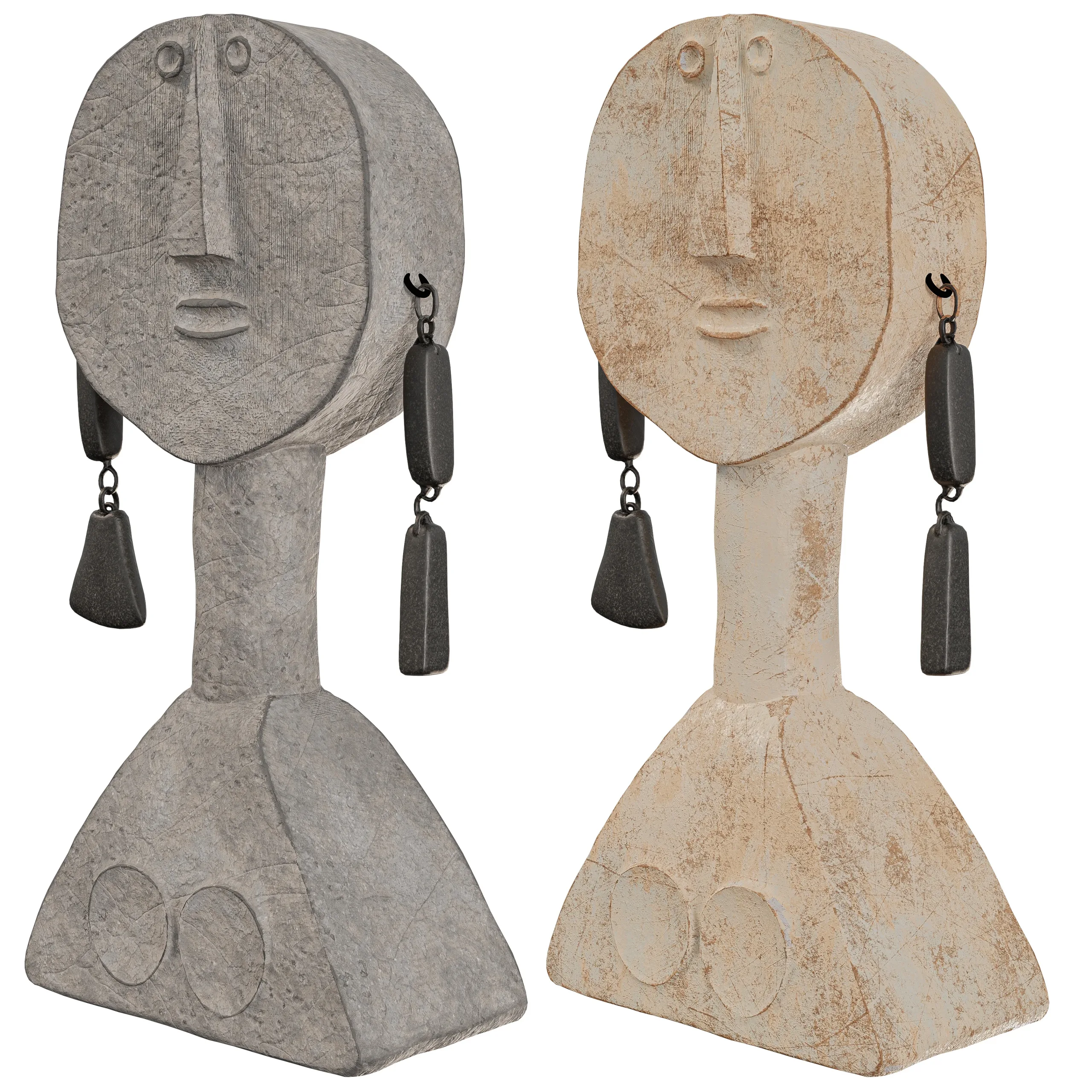 Tribal Guardian Mask Sculpture - FlippedNormals