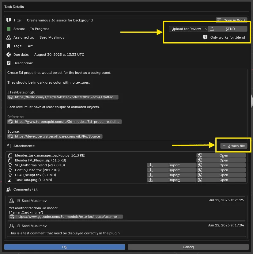 Blender Task Manager (Trello API) - FlippedNormals