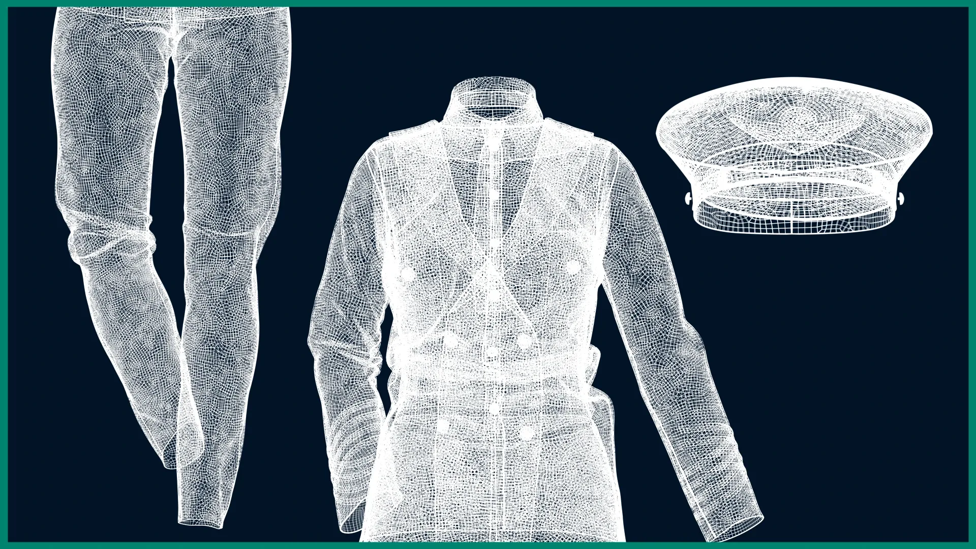 female pilot uniform with texture - FlippedNormals