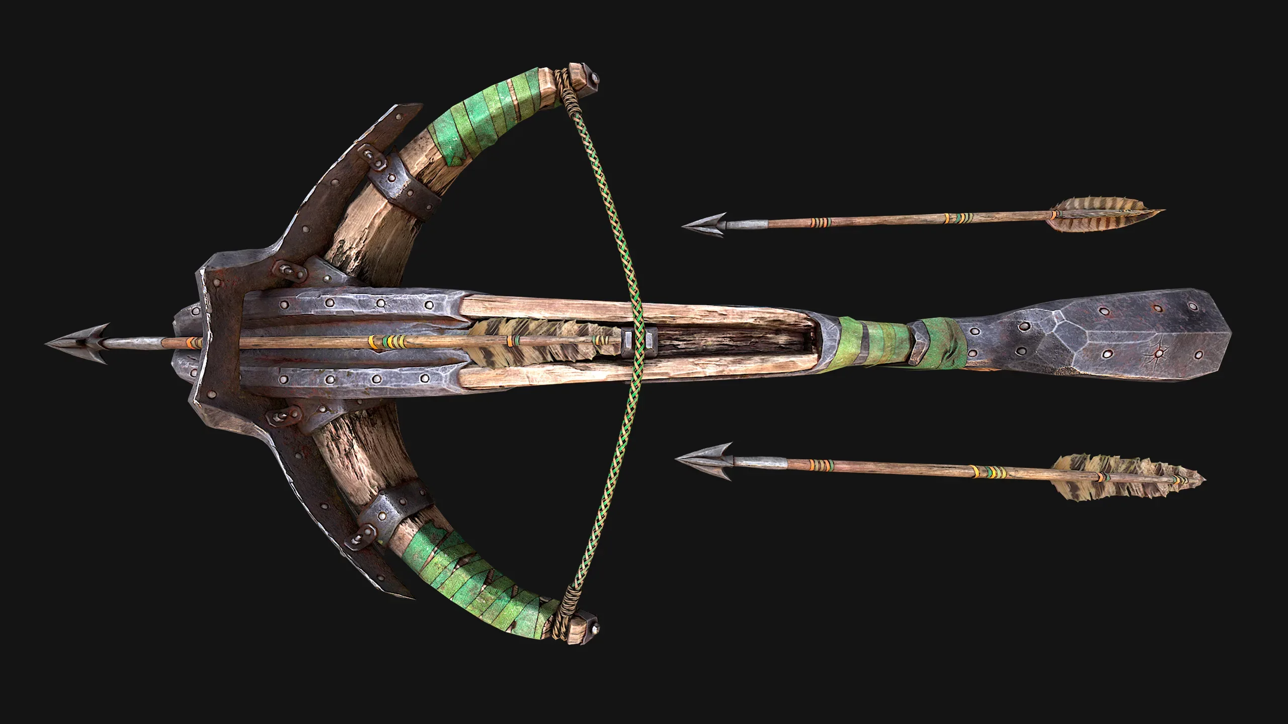 Medieval Crossbow Crossbowman Weapon - FlippedNormals