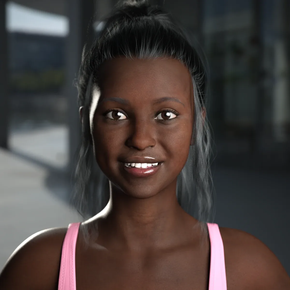 Mumbi K with Pro Textures for G8 - FlippedNormals