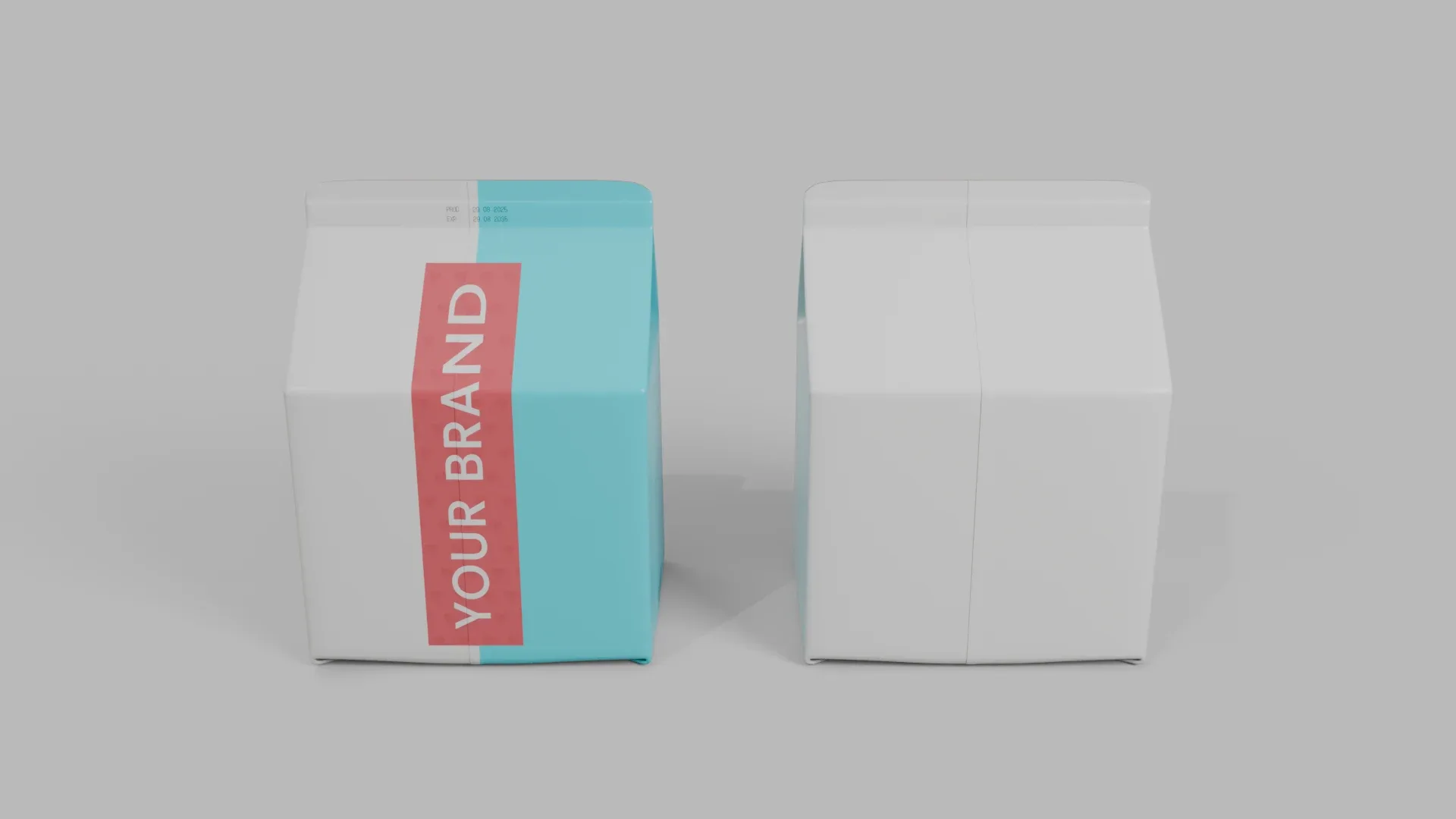 Beverage Carton 250 ml - Customizable - FlippedNormals