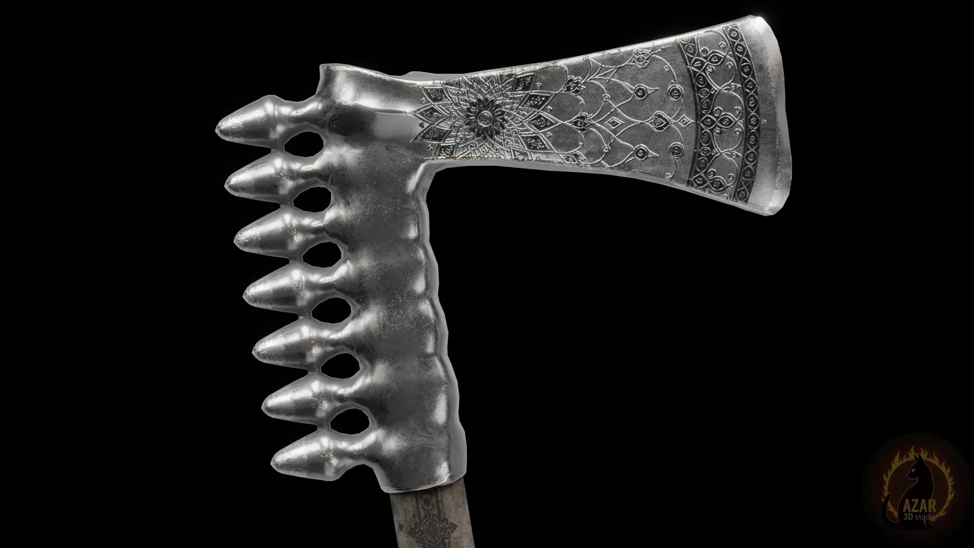Axe 03 Realistic Medieval Weapon - FlippedNormals