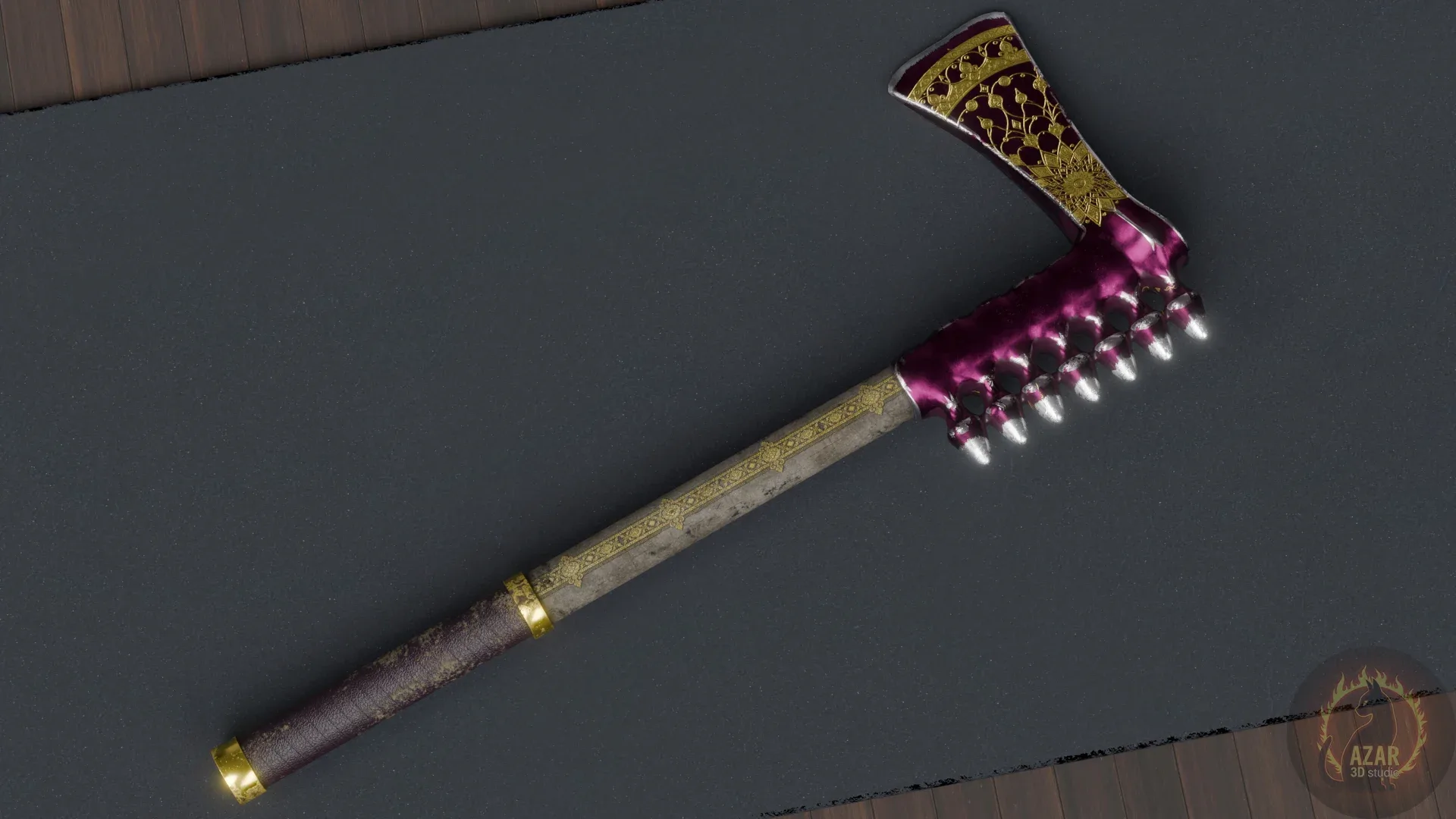 Axe 03 Realistic Medieval Weapon - FlippedNormals