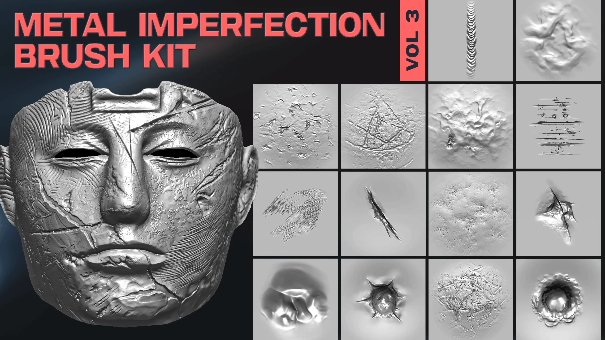 105 Metal Imperfection Brushes - FlippedNormals