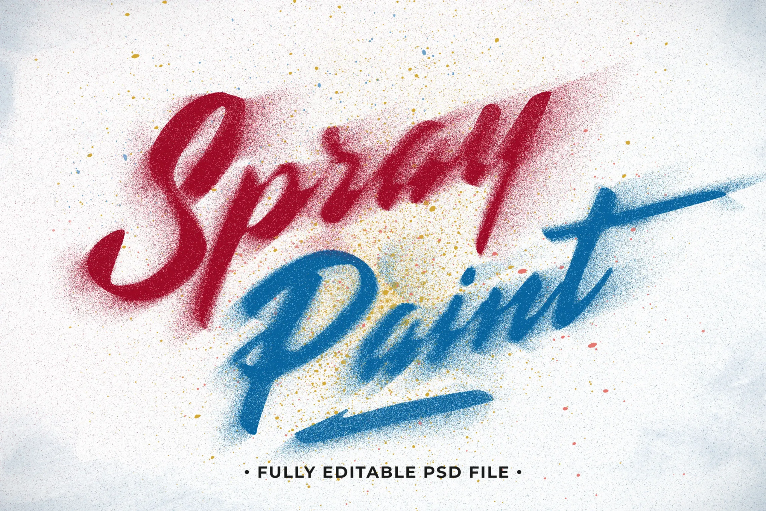 Spray Paint PSD Fully Editable - FlippedNormals