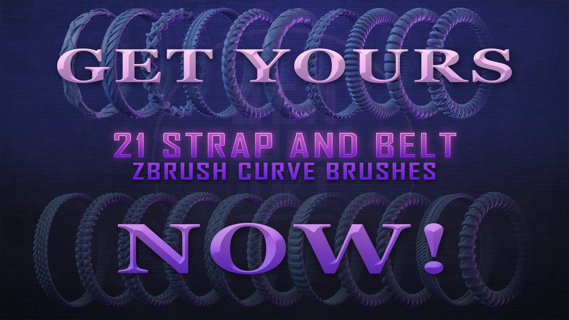 21 Strap and Belt Zbrush Curve - FlippedNormals