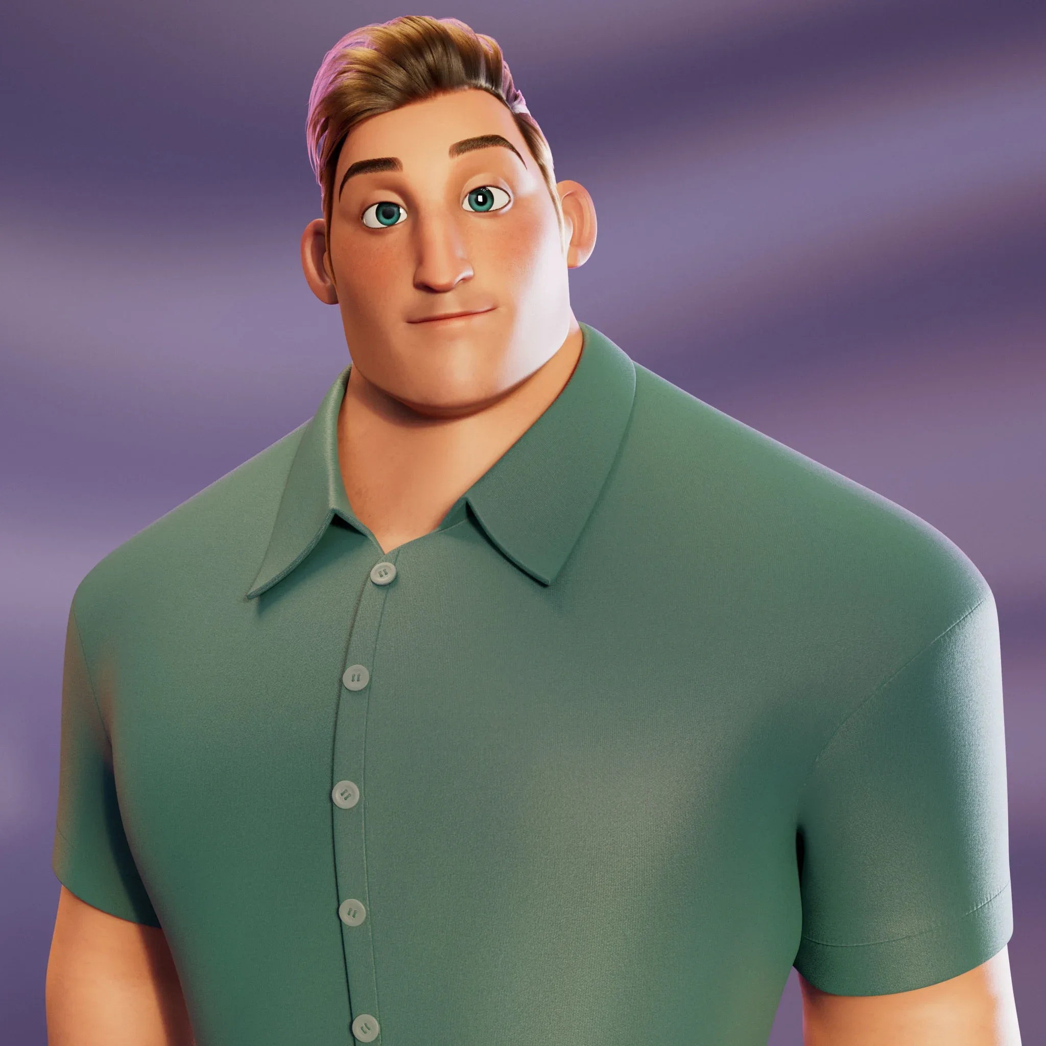 stylized character James - FlippedNormals