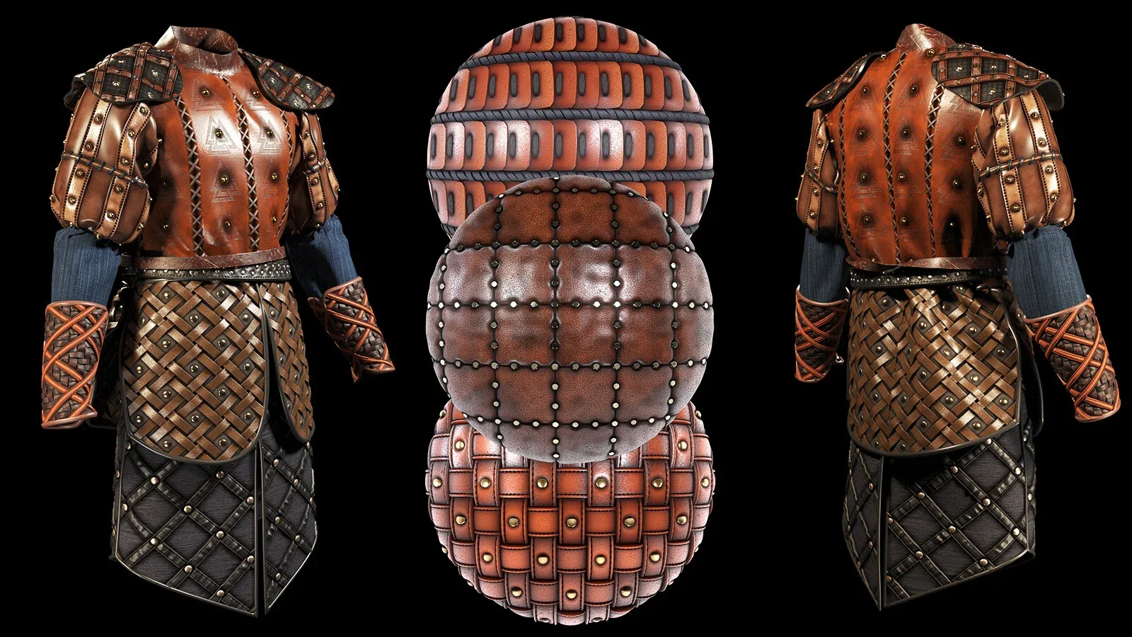 Leather Armor Substance PBR Material - FlippedNormals