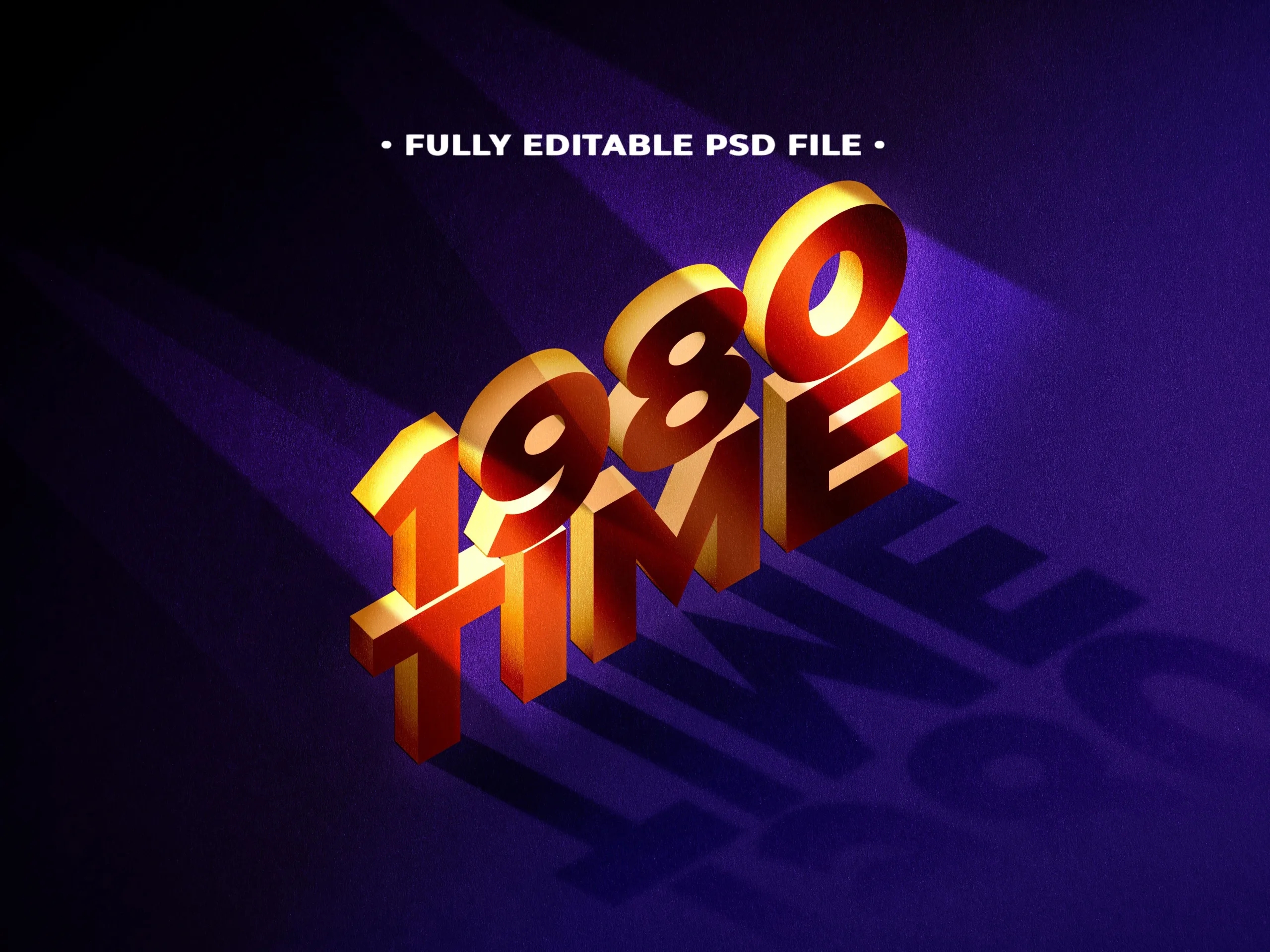 Time PSD Fully Editable Text Effect - FlippedNormals