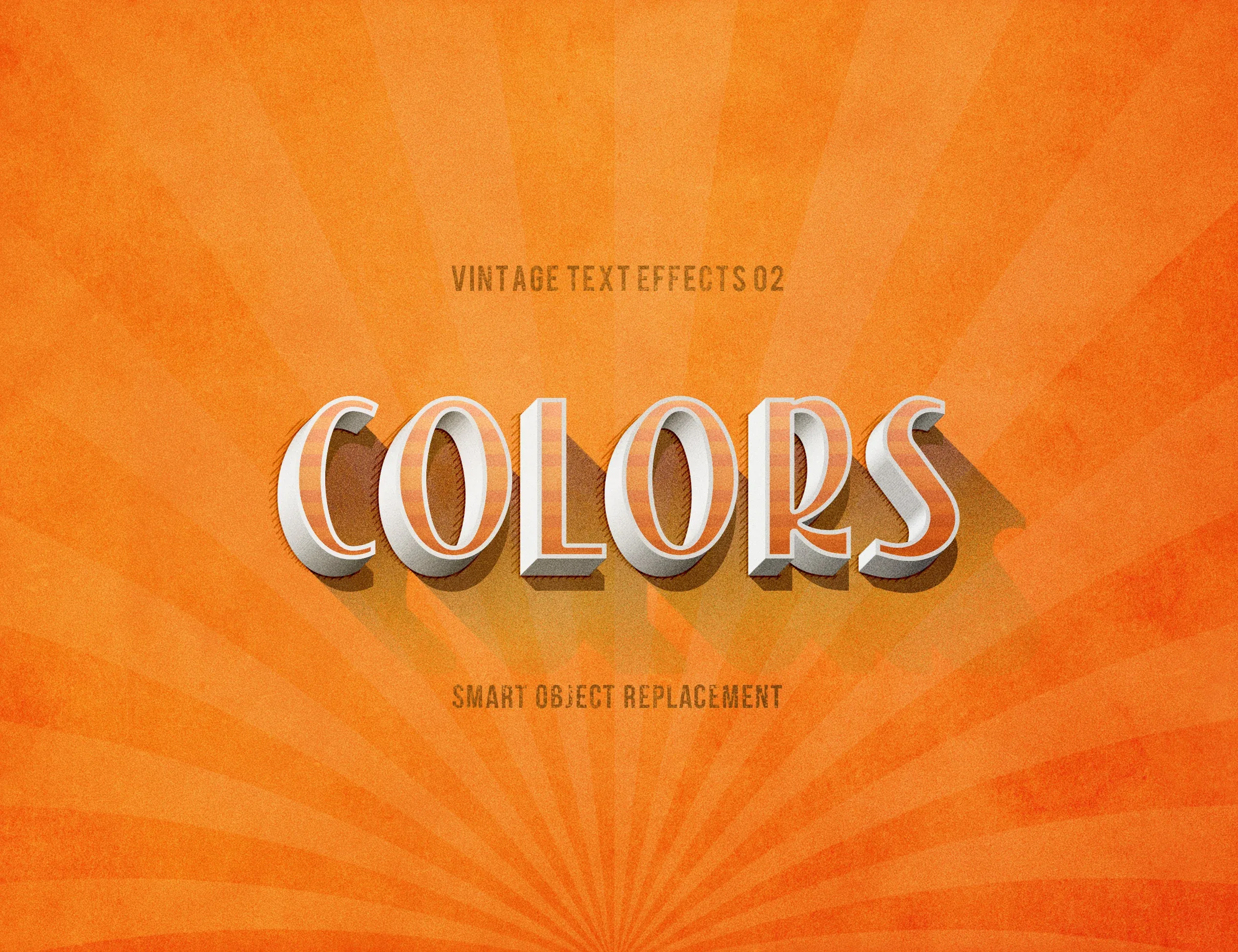 3D Colors PSD Fully Editable Text - FlippedNormals