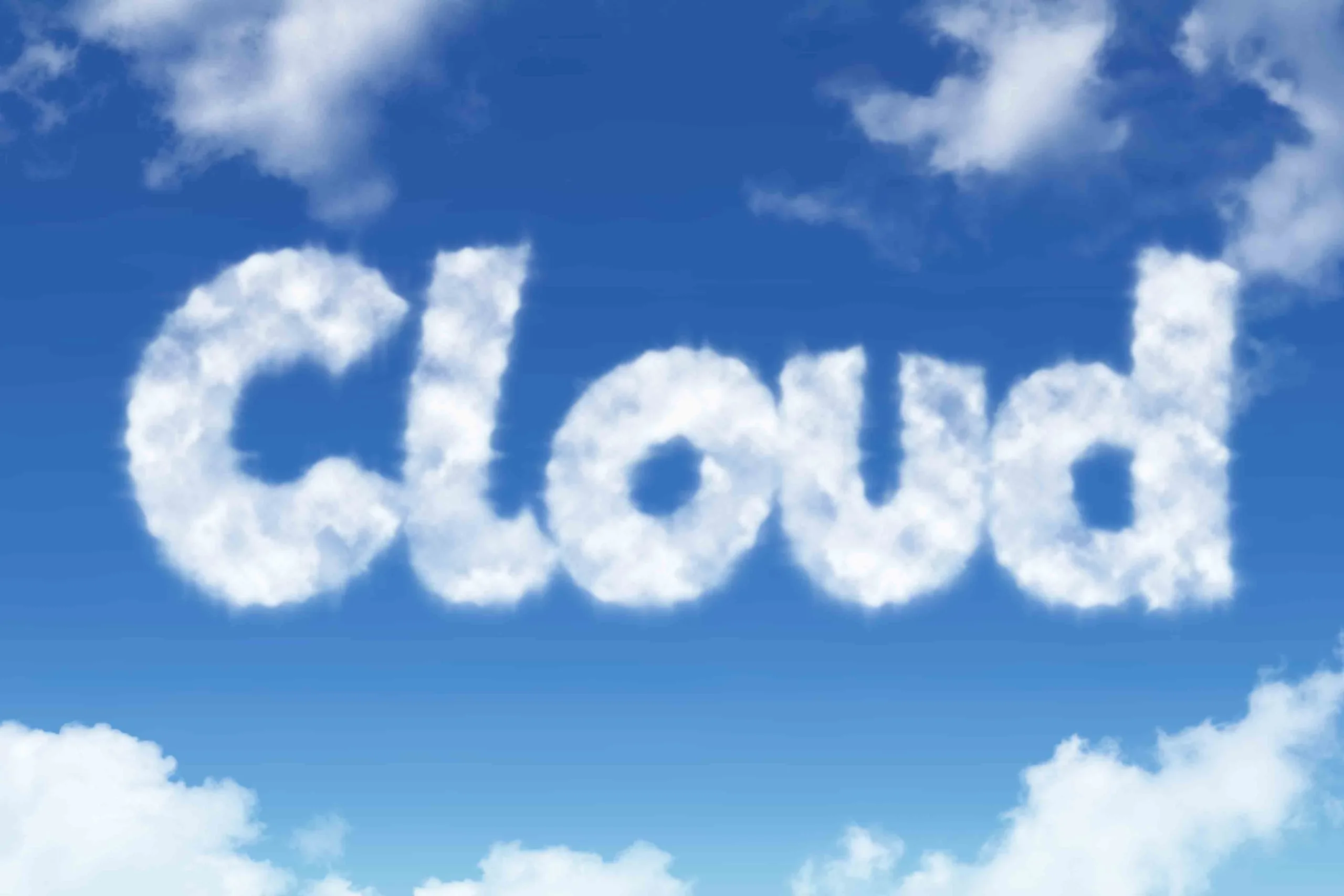 3D Cloud PSD Fully Editable Text - FlippedNormals