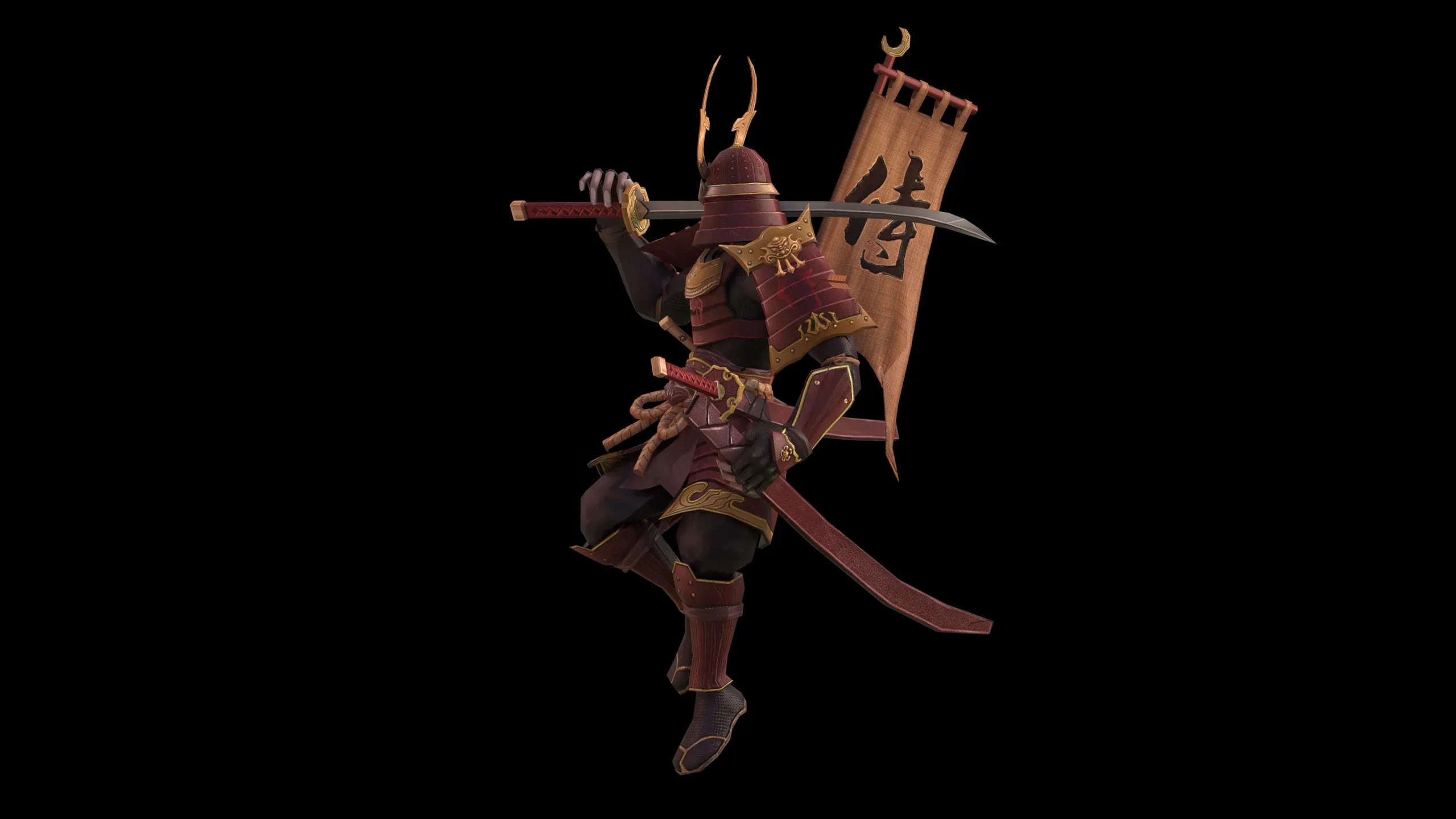 Ghost Warrior Japanese Demon Slayer - FlippedNormals