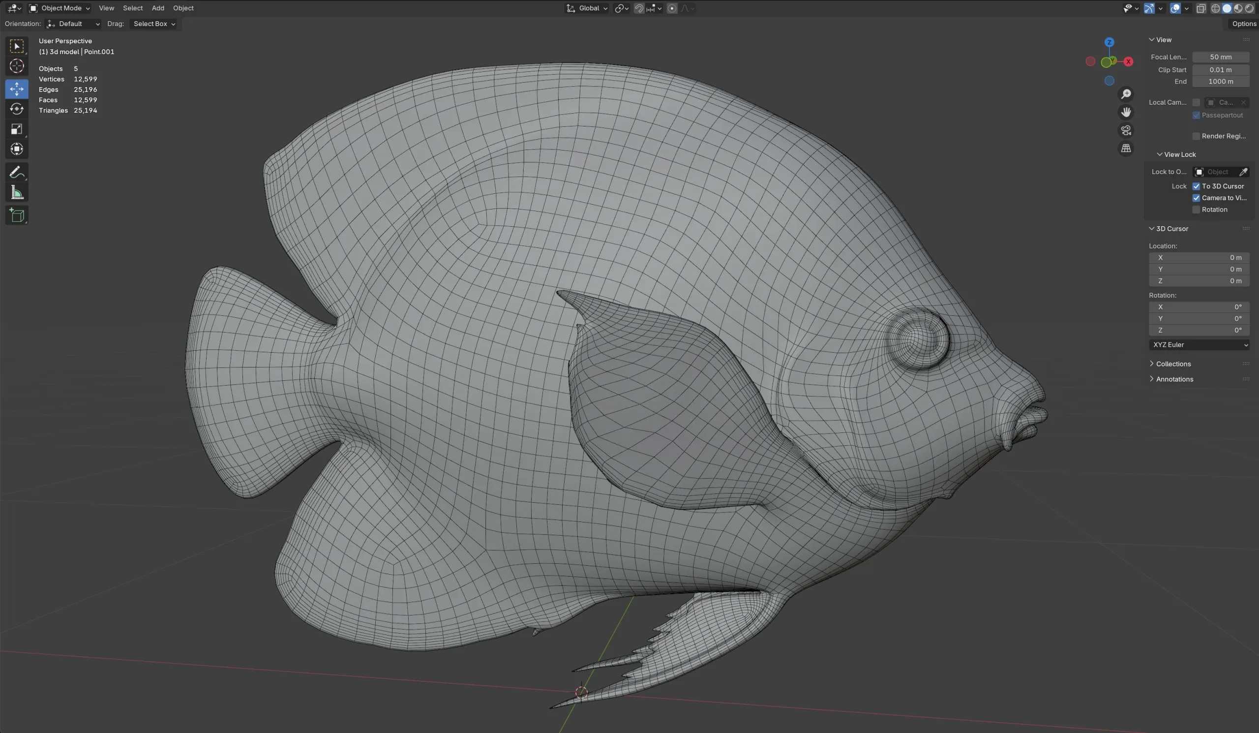 Angelfish BlueFace fish - FlippedNormals