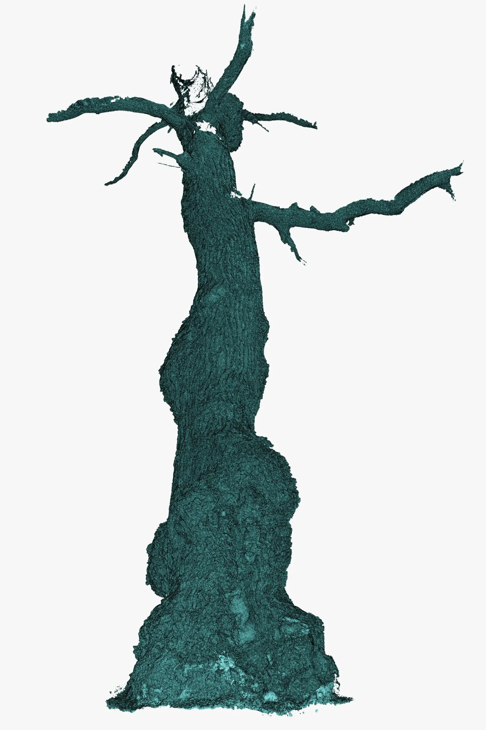 Ancient OAK Tree Trunk RAW 3D Scan - FlippedNormals