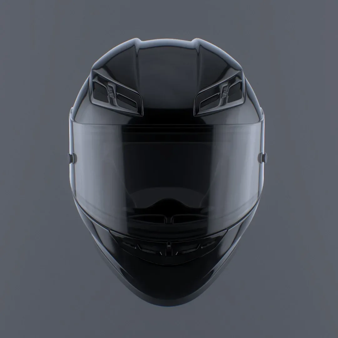 Motorcycle Helmet Racing 3D model - FlippedNormals