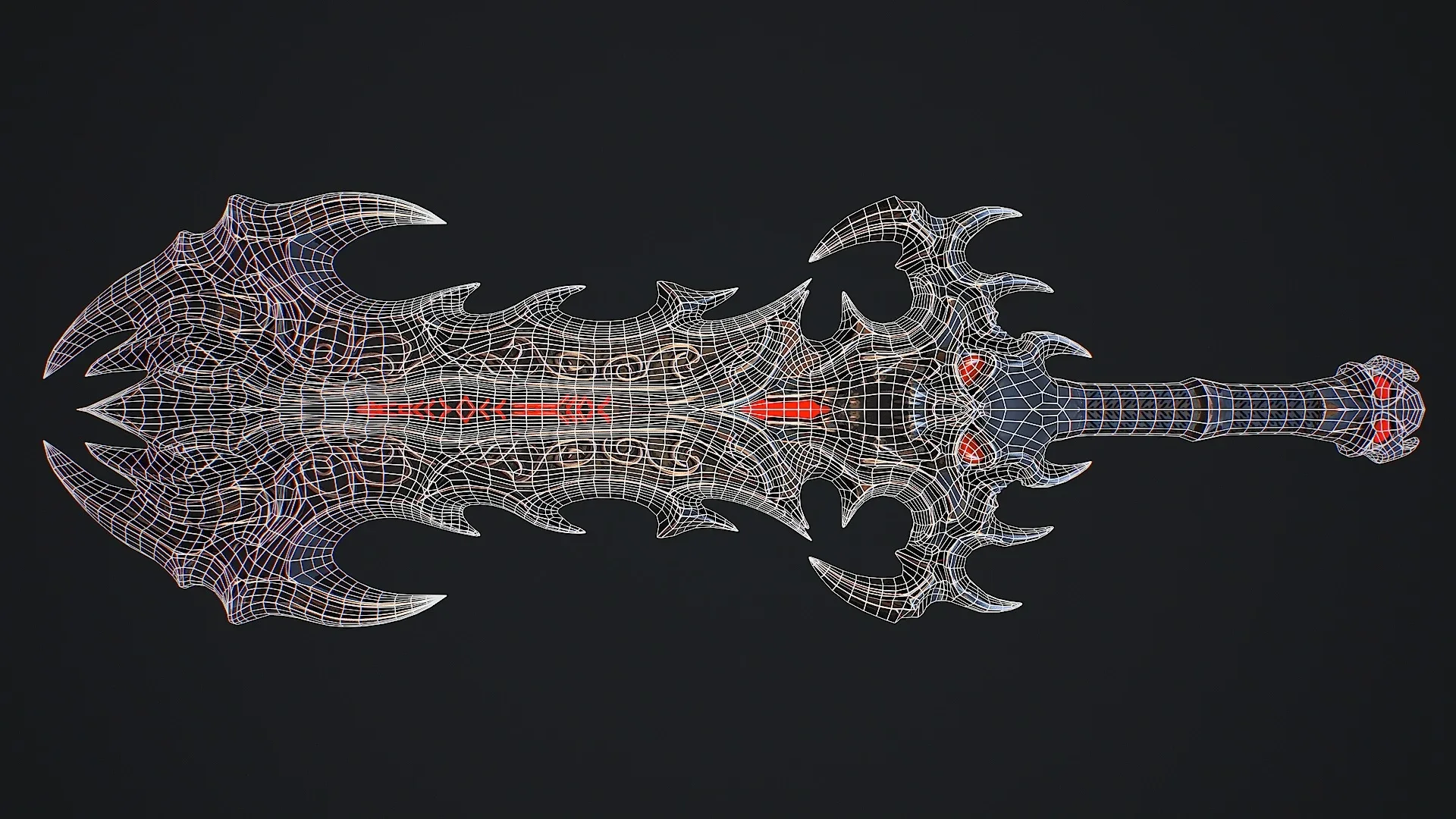 Fantasy sword 31 3D model - FlippedNormals