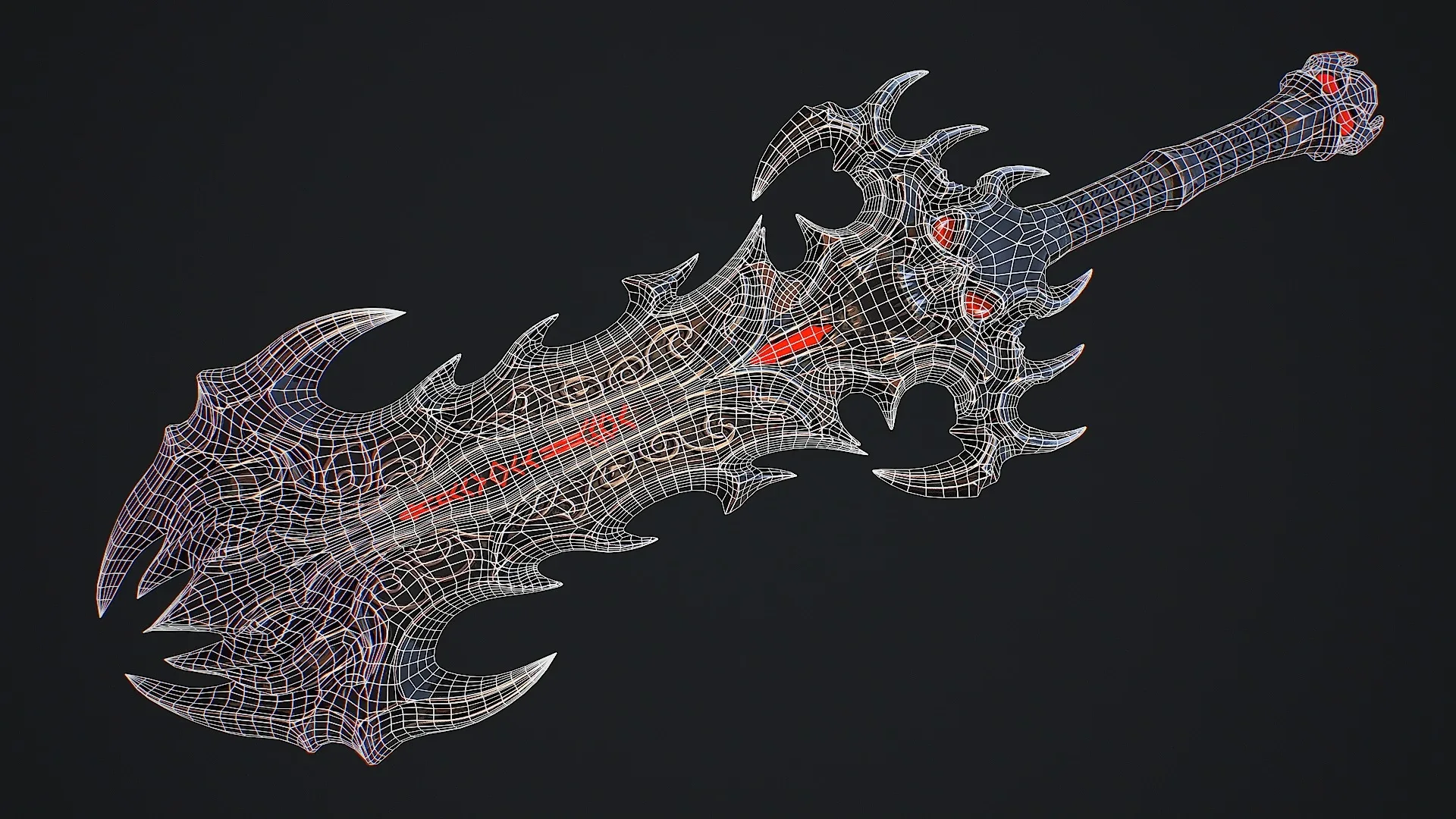 Fantasy sword 31 3D model - FlippedNormals
